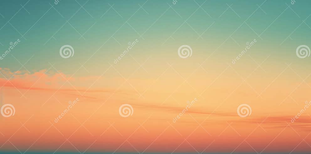 Abstract Sky Blue and Orange Gradient Background Stock Illustration ...