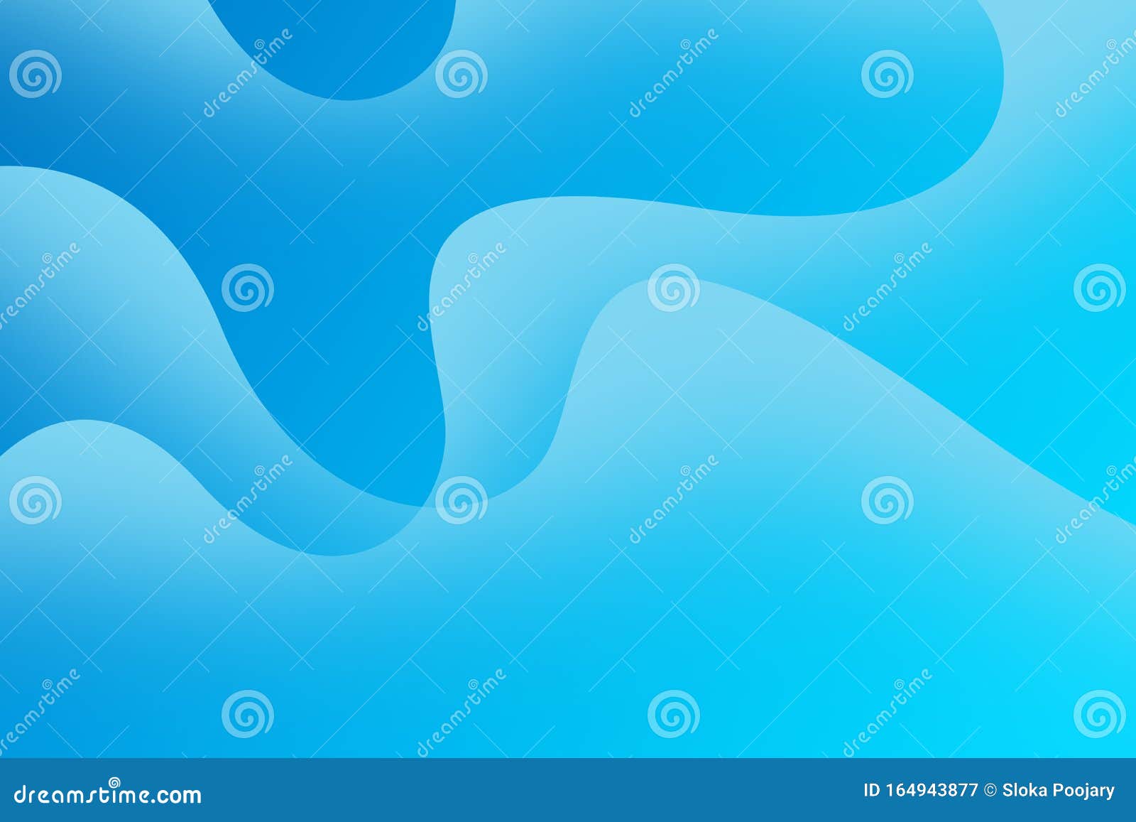 Abstract Sky Blue Unique Wave Shape Background,smooth and Simple ...