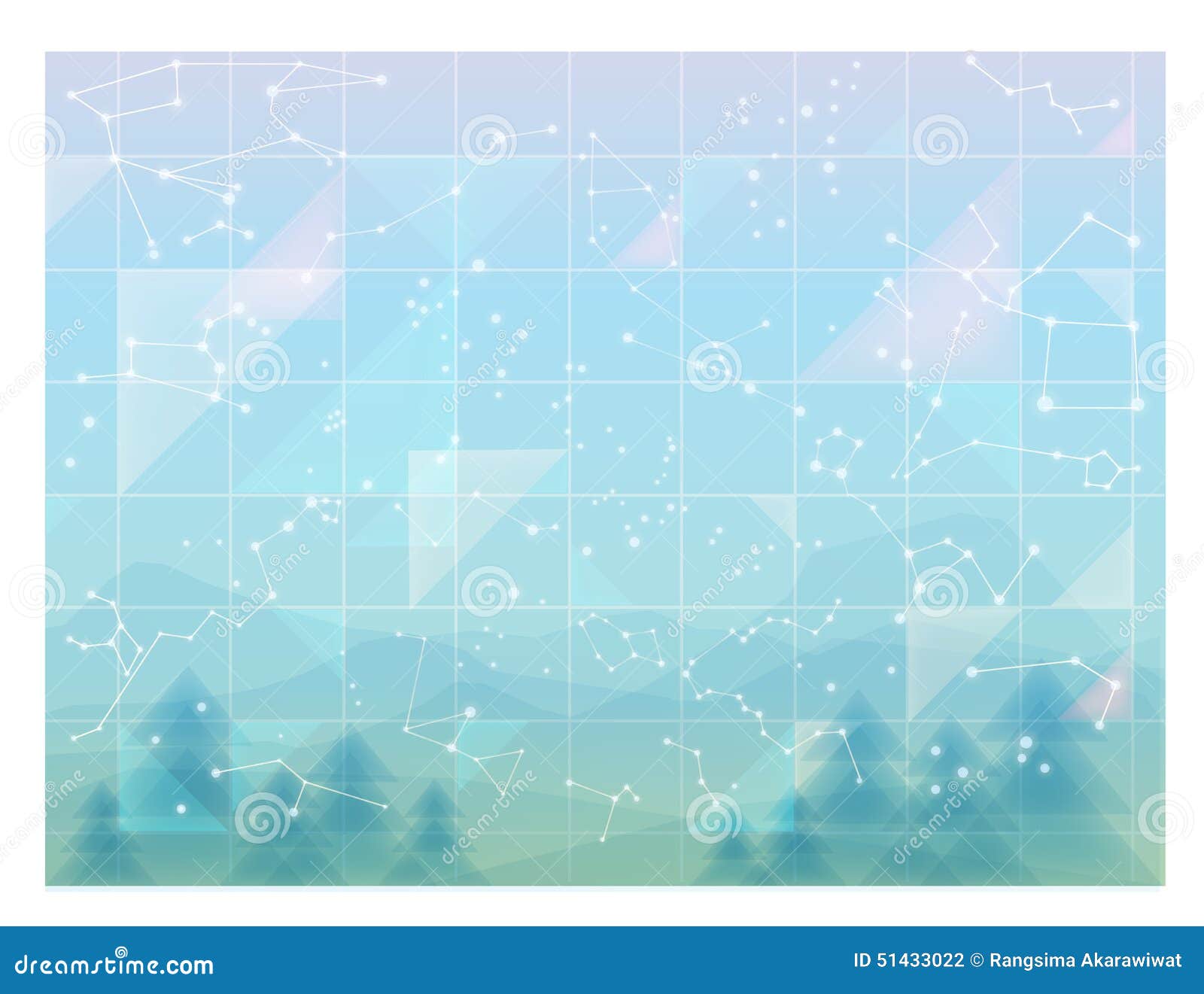 Abstract Sky, Minimal Constellations Wallpaper Stock Illustration ...