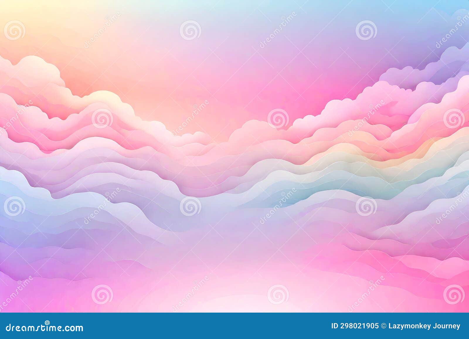 Abstract Sky Pastel Rainbow Gradient Background Stock Illustration ...