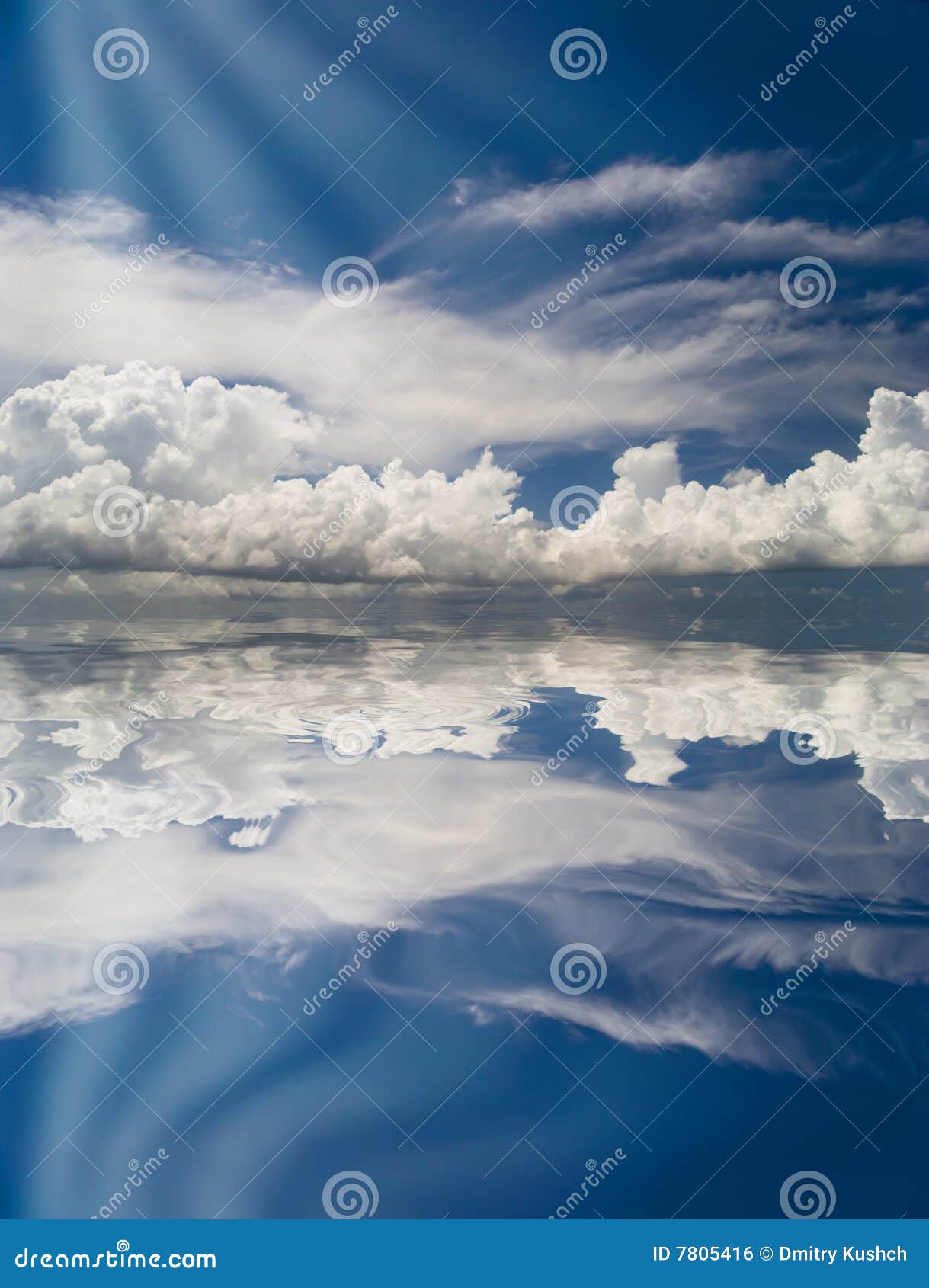 Abstract Sky with Reflection Stock Photo - Image of dream, landscape ...