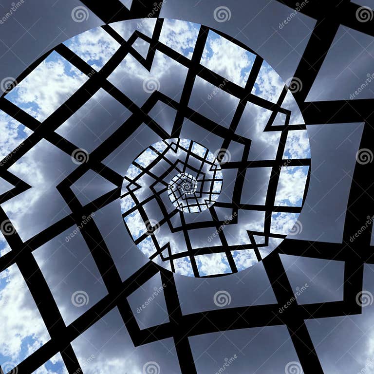 Abstract Skyscape Clouds Background Shapes Stock Illustration ...