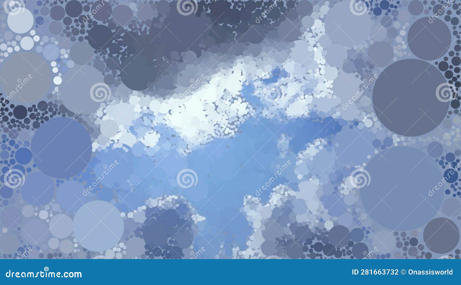 Abstract Skyscape Clouds Background Shapes Stock Illustration ...