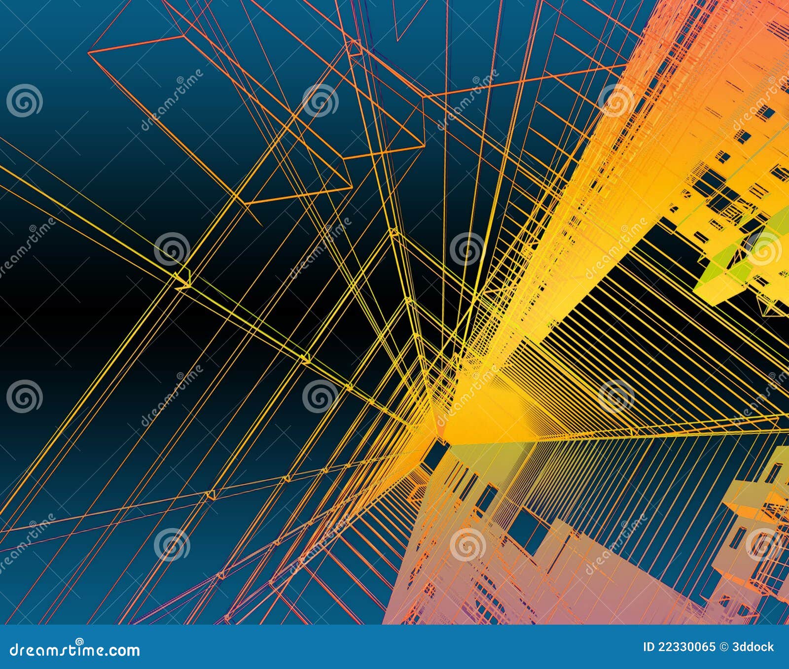 Abstract skyscrapers stock illustration. Illustration of abstract ...