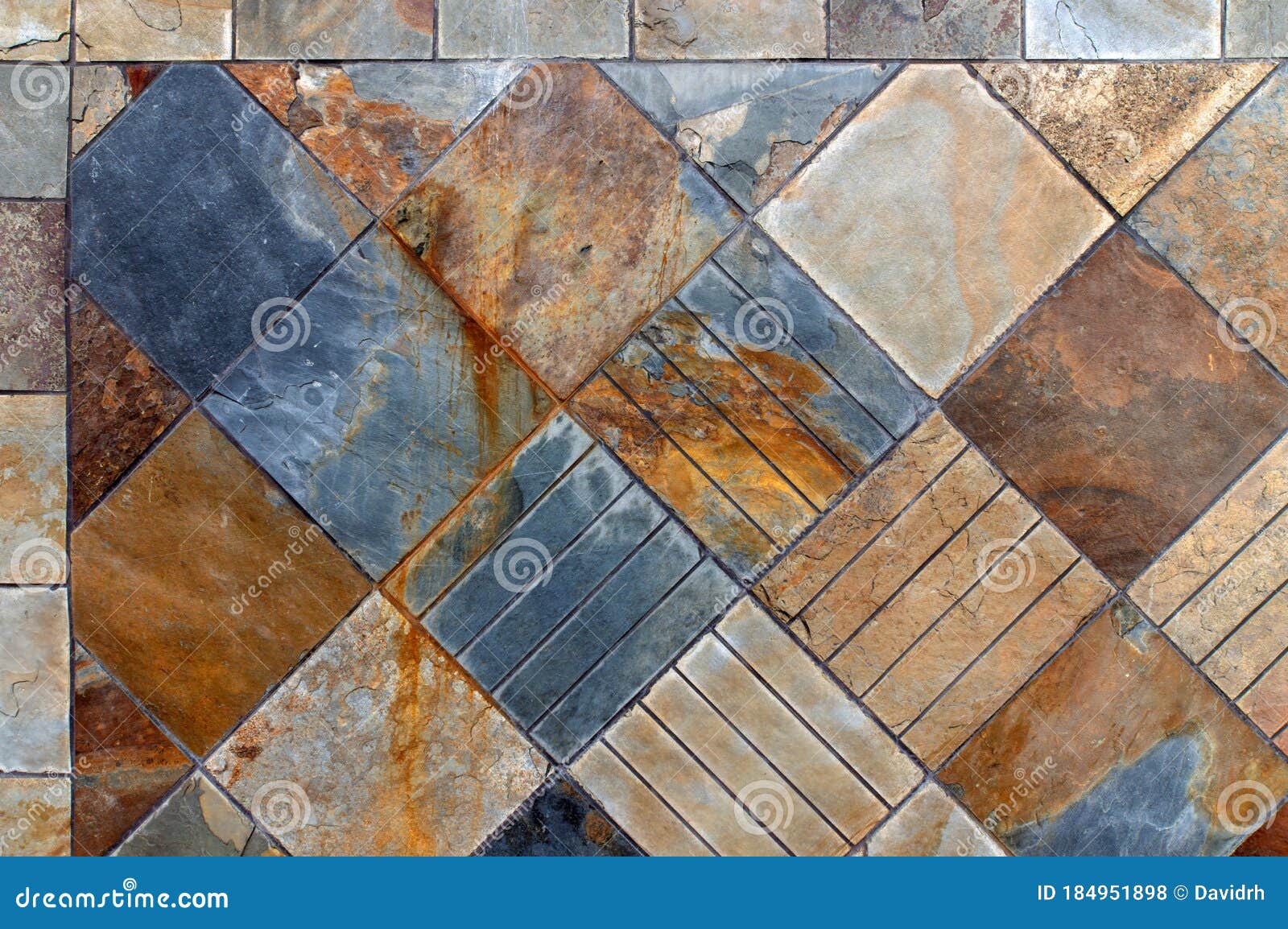 Abstract Slate Tile Pattern Stock Photo - Image of pattern, brickwork ...
