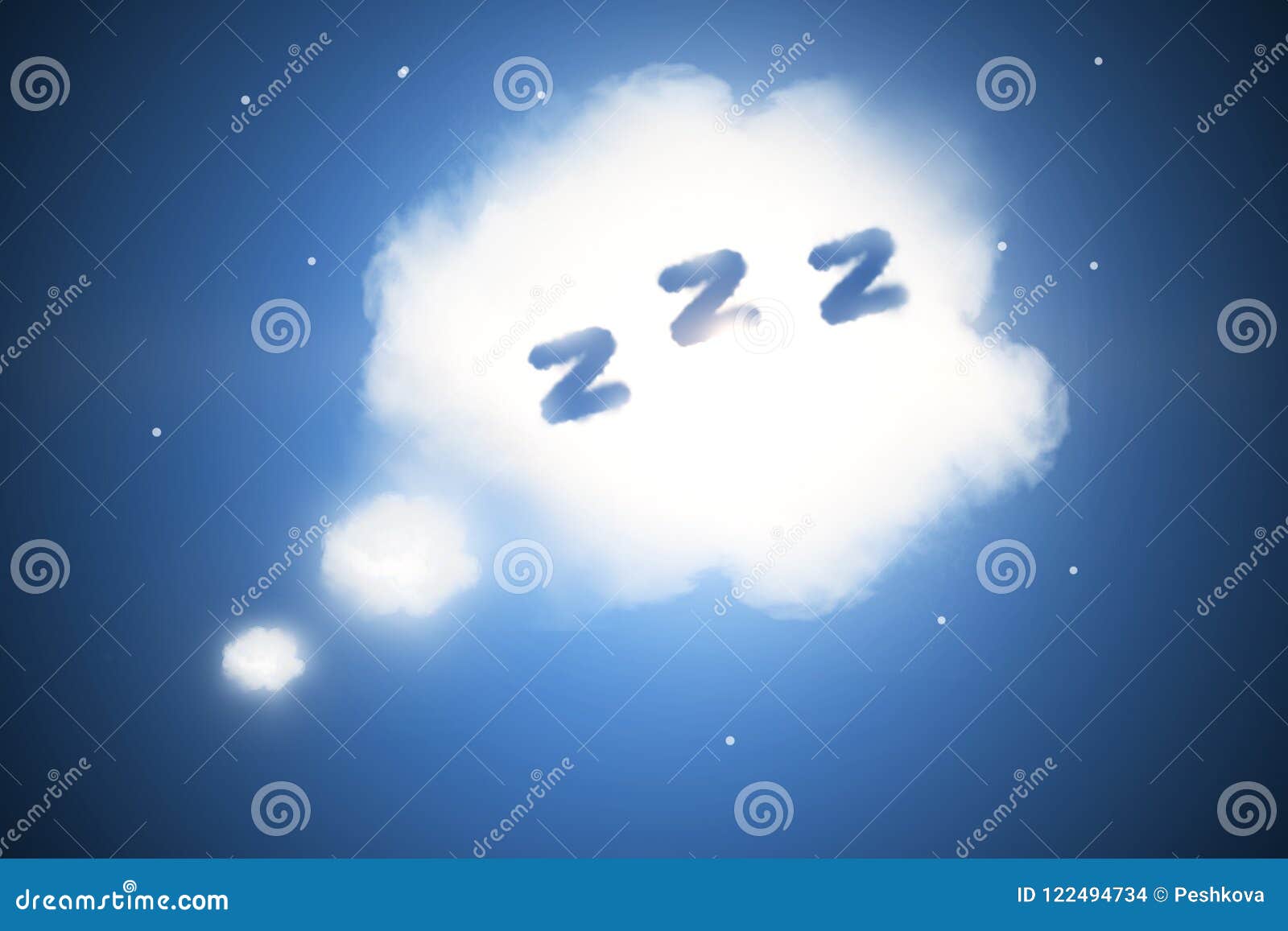 Abstract Sleep Cloud Background Stock Illustration - Illustration of ...