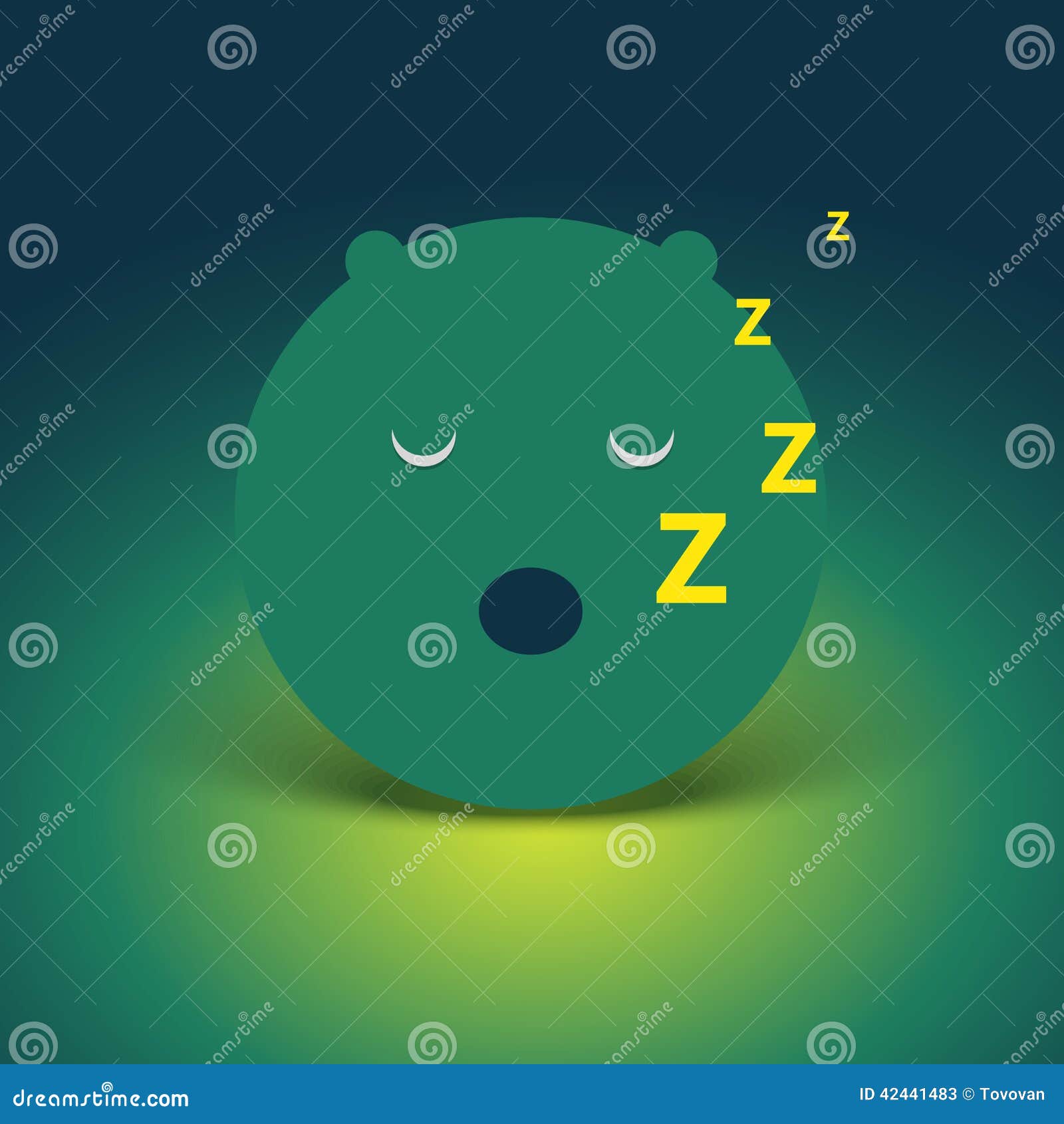 Abstract sleeping face stock illustration. Illustration of smiley ...