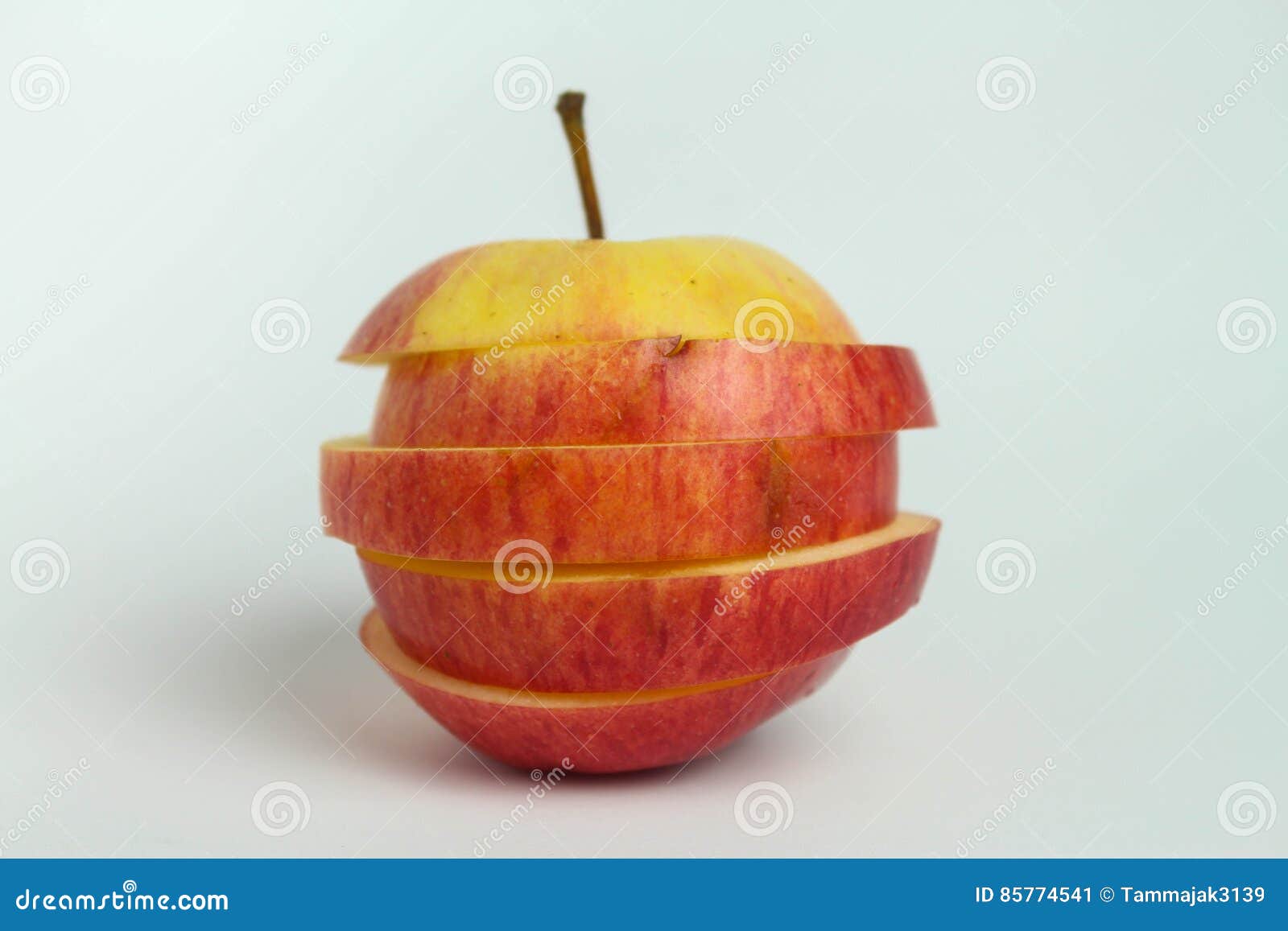 Abstract Sliced Apple on White Backgrounds Stock Image - Image of apple ...