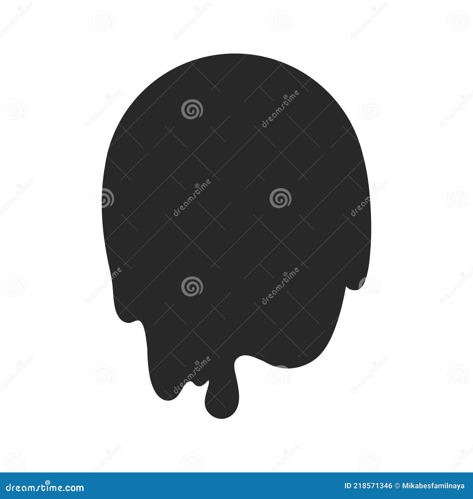 Black Slimes. Goo Blob Splashes, Toxic Dripping Mucus. Slimy Splodge ...