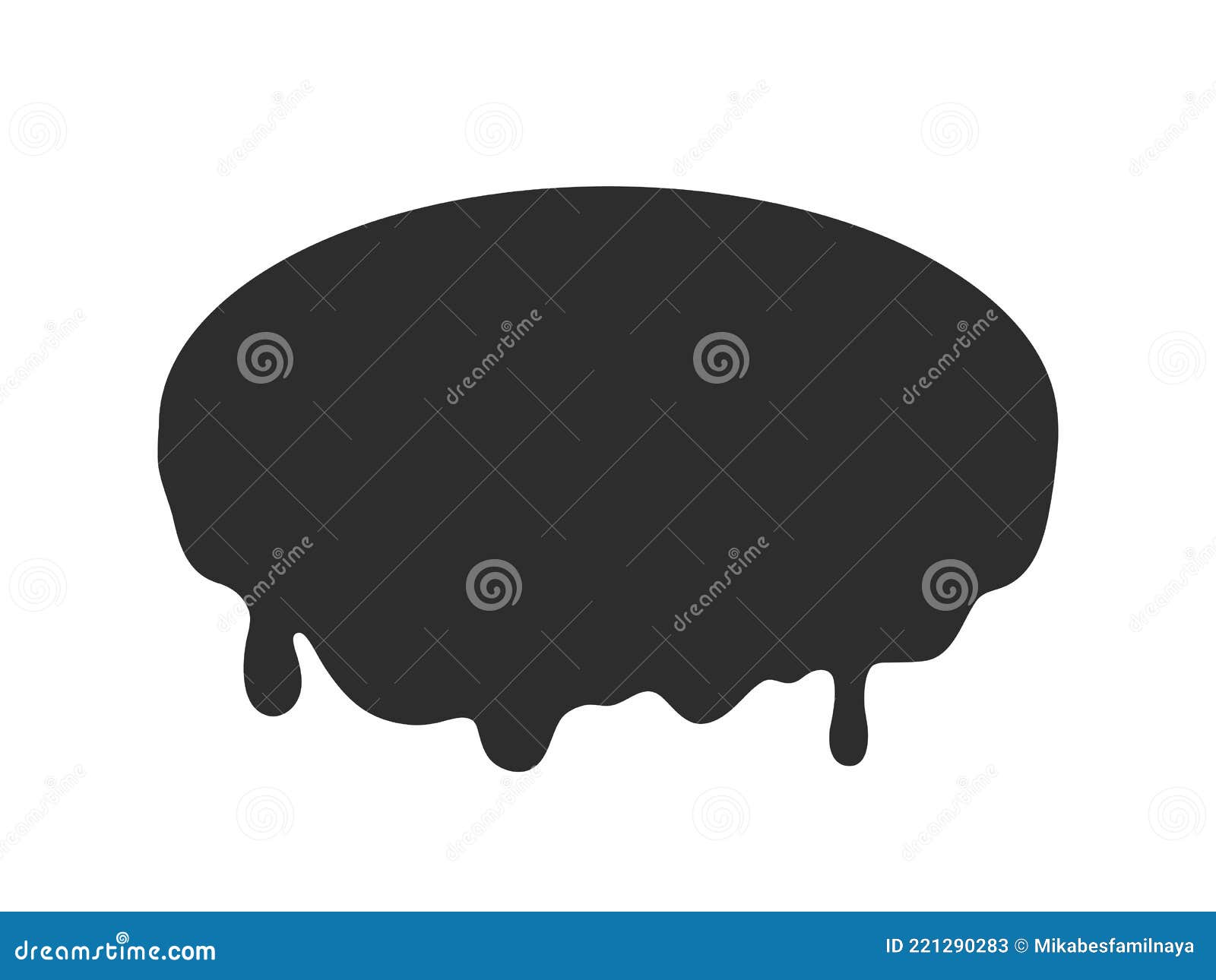 Black Slimes. Goo Blob Splashes, Toxic Dripping Mucus. Slimy Splodge ...