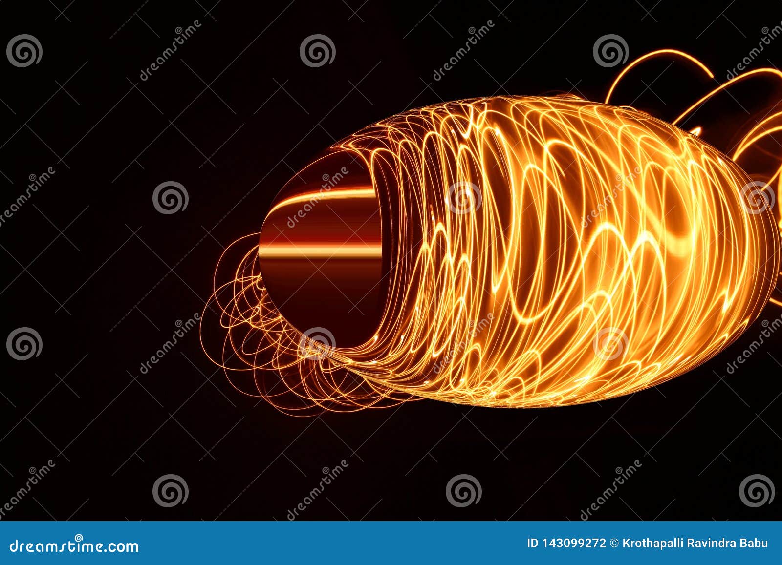Abstract Slow Shutter Lights Closeup Stock Photo - Image of background ...