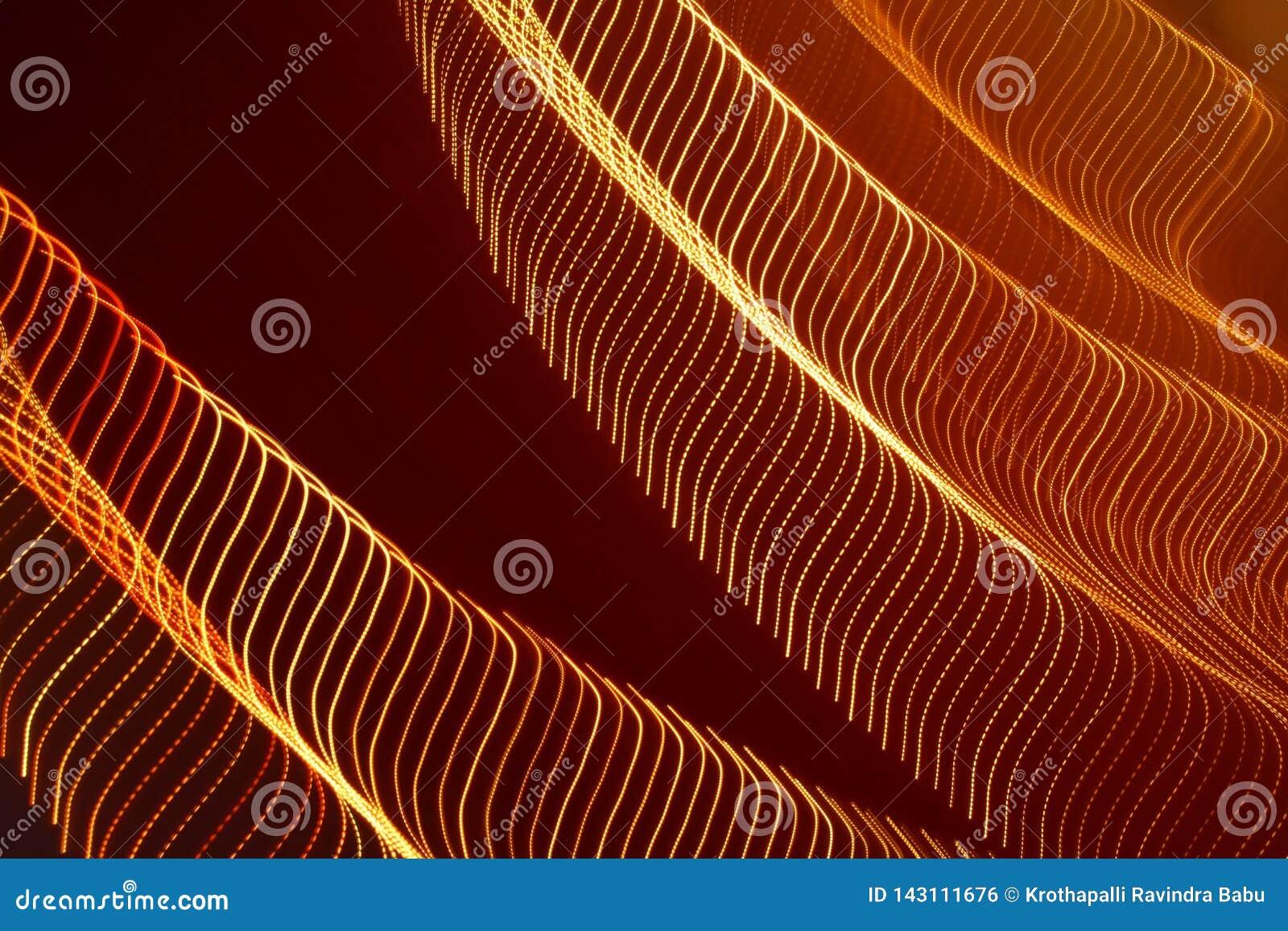 Abstract Slow Shutter Lights Closeup Stock Photo - Image of golden ...
