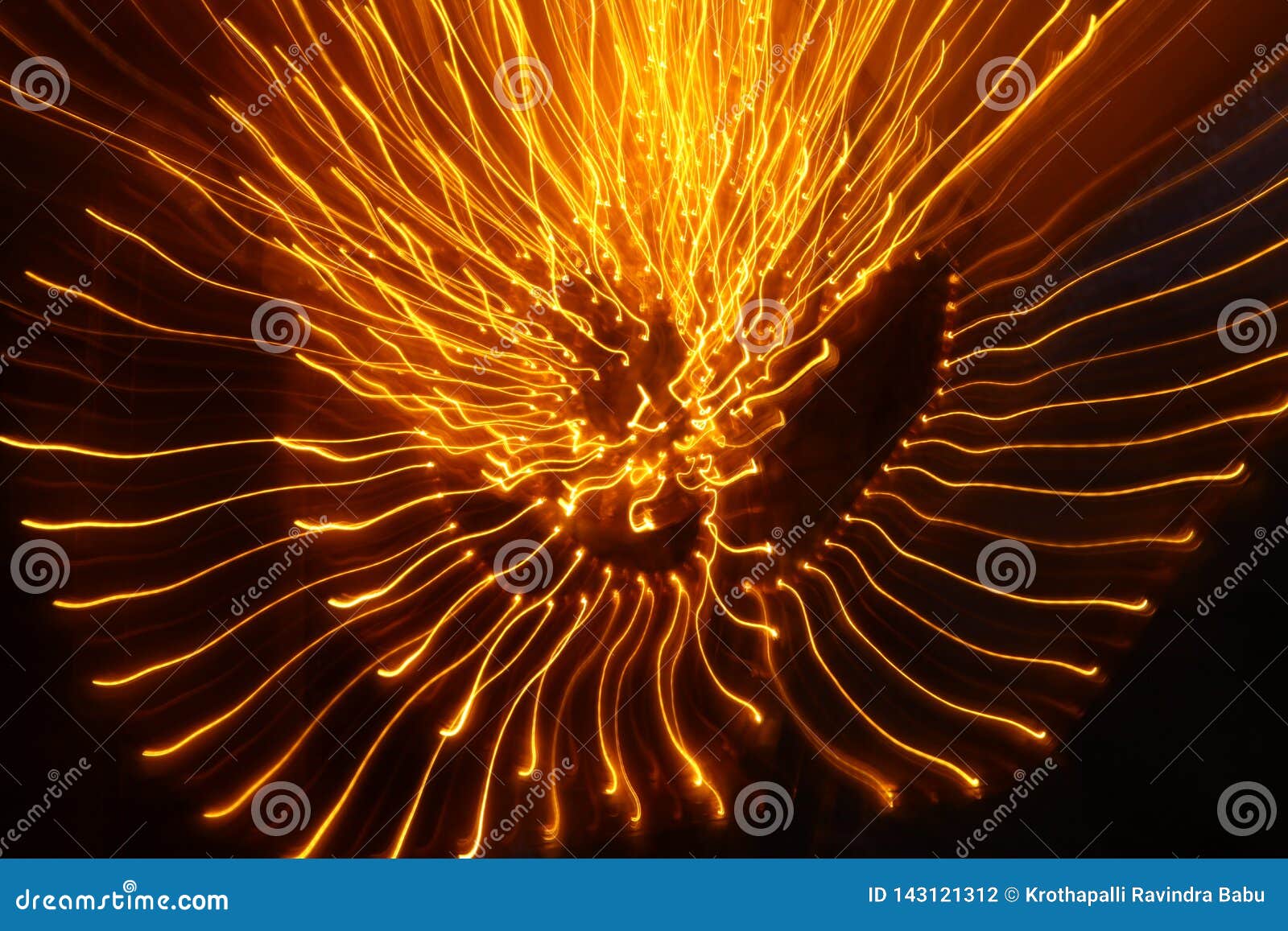 Abstract Slow Shutter Lights Closeup Stock Photo - Image of closeup ...