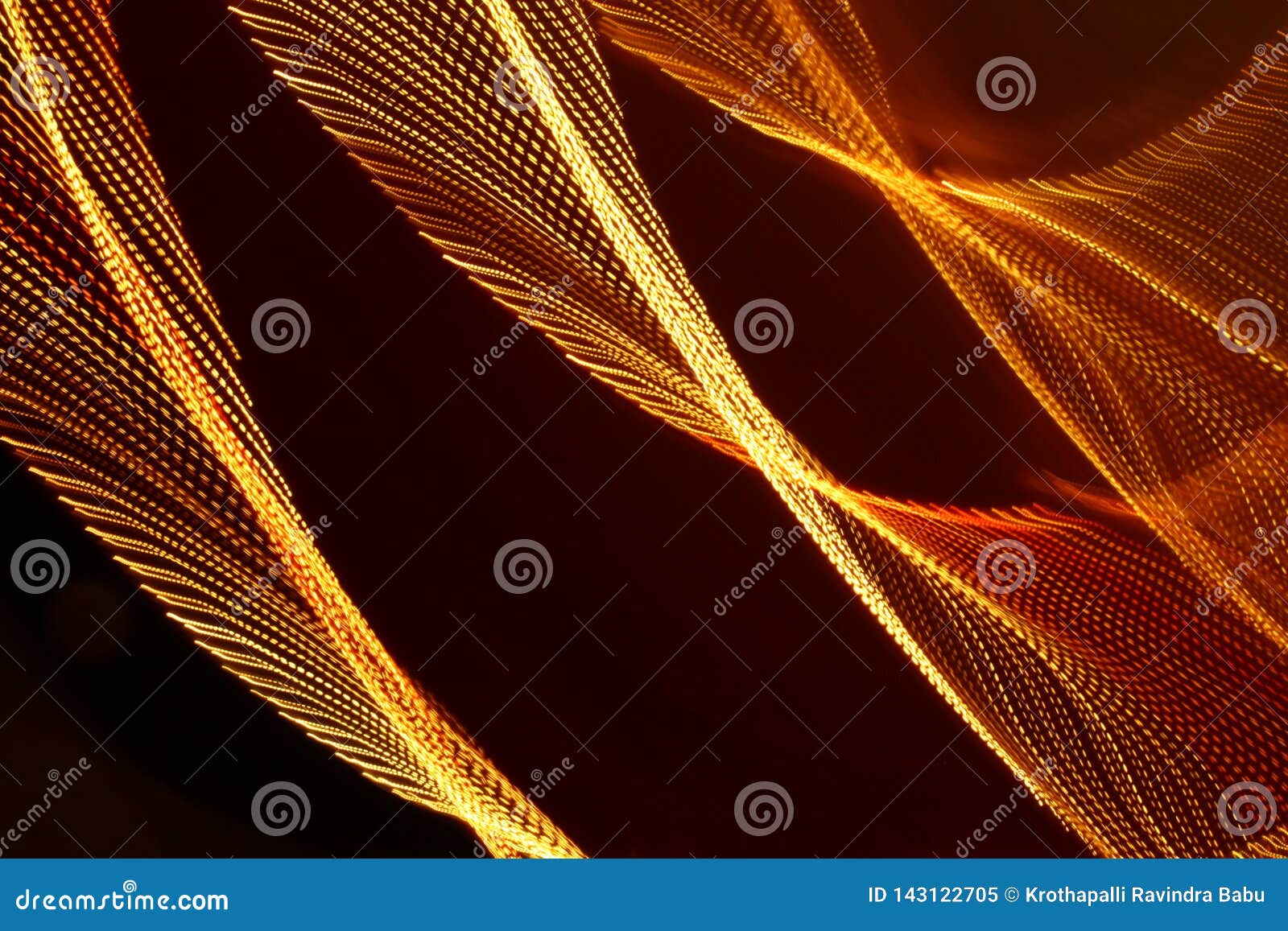 Abstract Slow Shutter Lights Closeup Stock Image - Image of gold ...