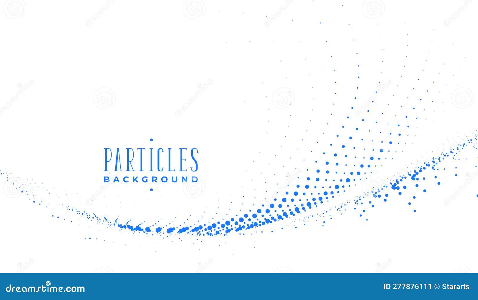 Abstract Small Dotted Particle Banner with Dynamic Flow Stock Vector ...