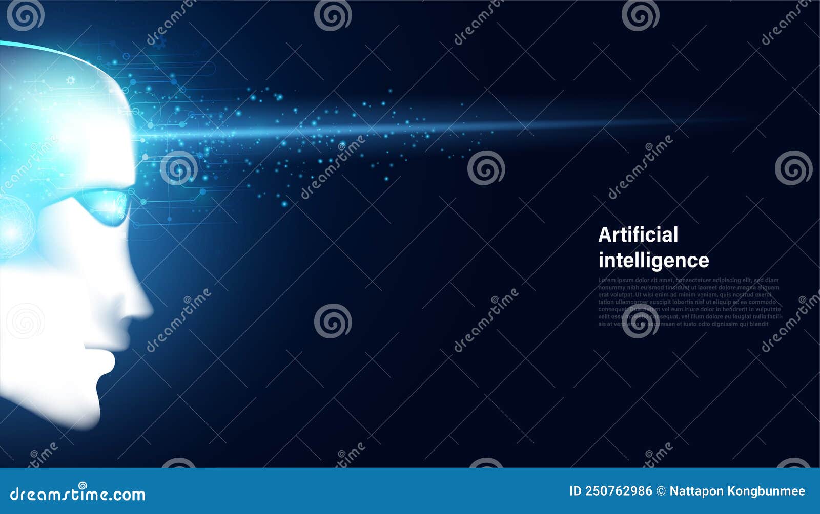 Abstract Smart Artificial Intelligence Digital Futuristic Technology ...