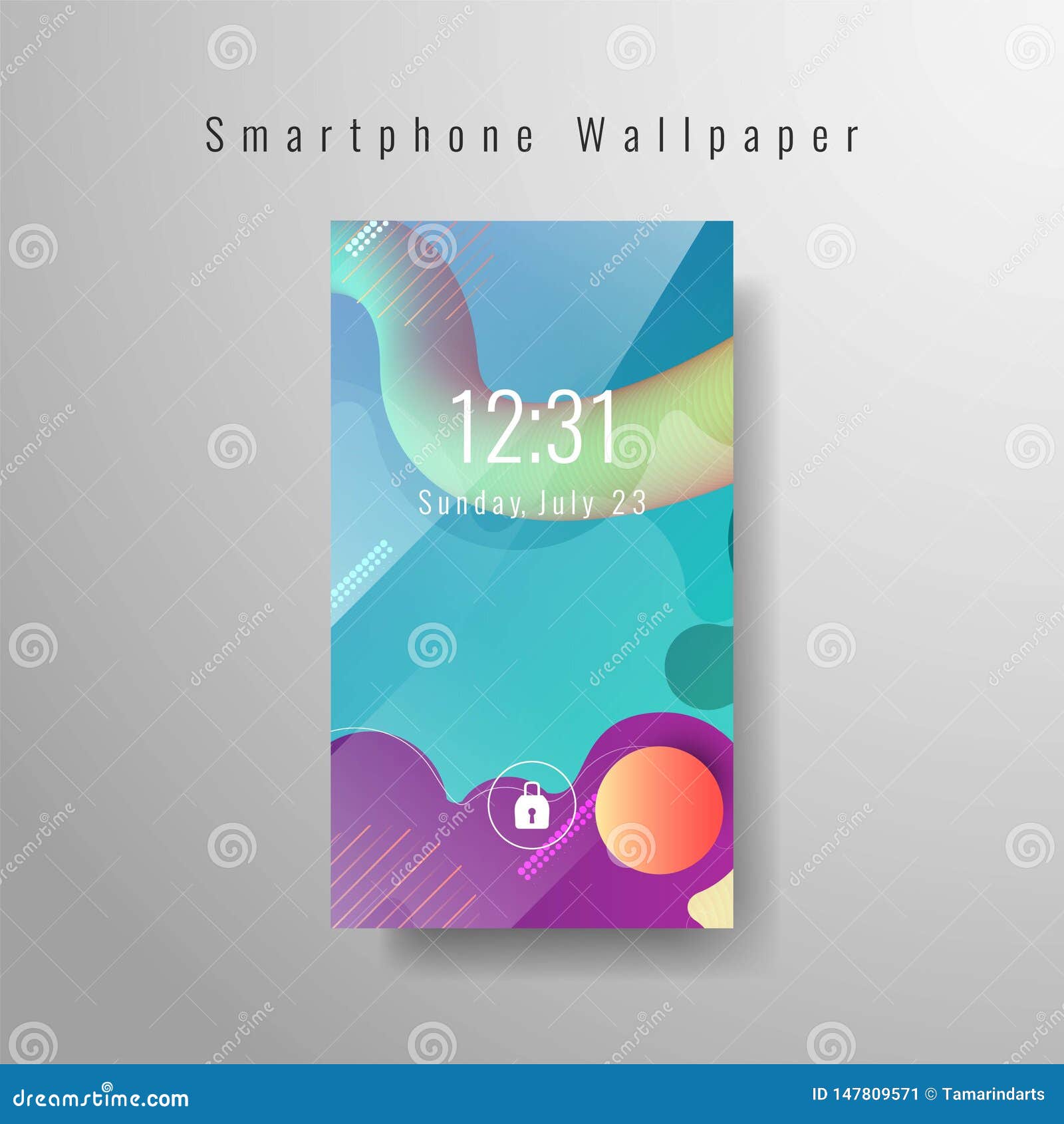 Abstract Smartphone Wallpaper Stylish Vector Design Stock Vector ...