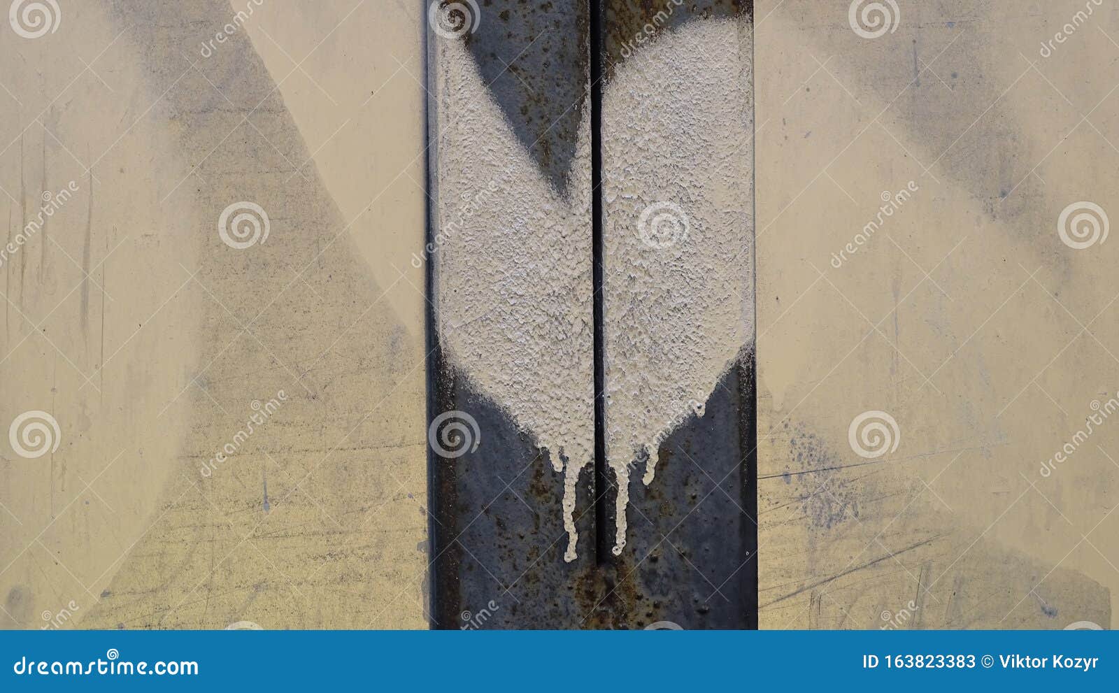 Abstract Smear of Light Paint on a Metal Surface. Stock Image - Image ...