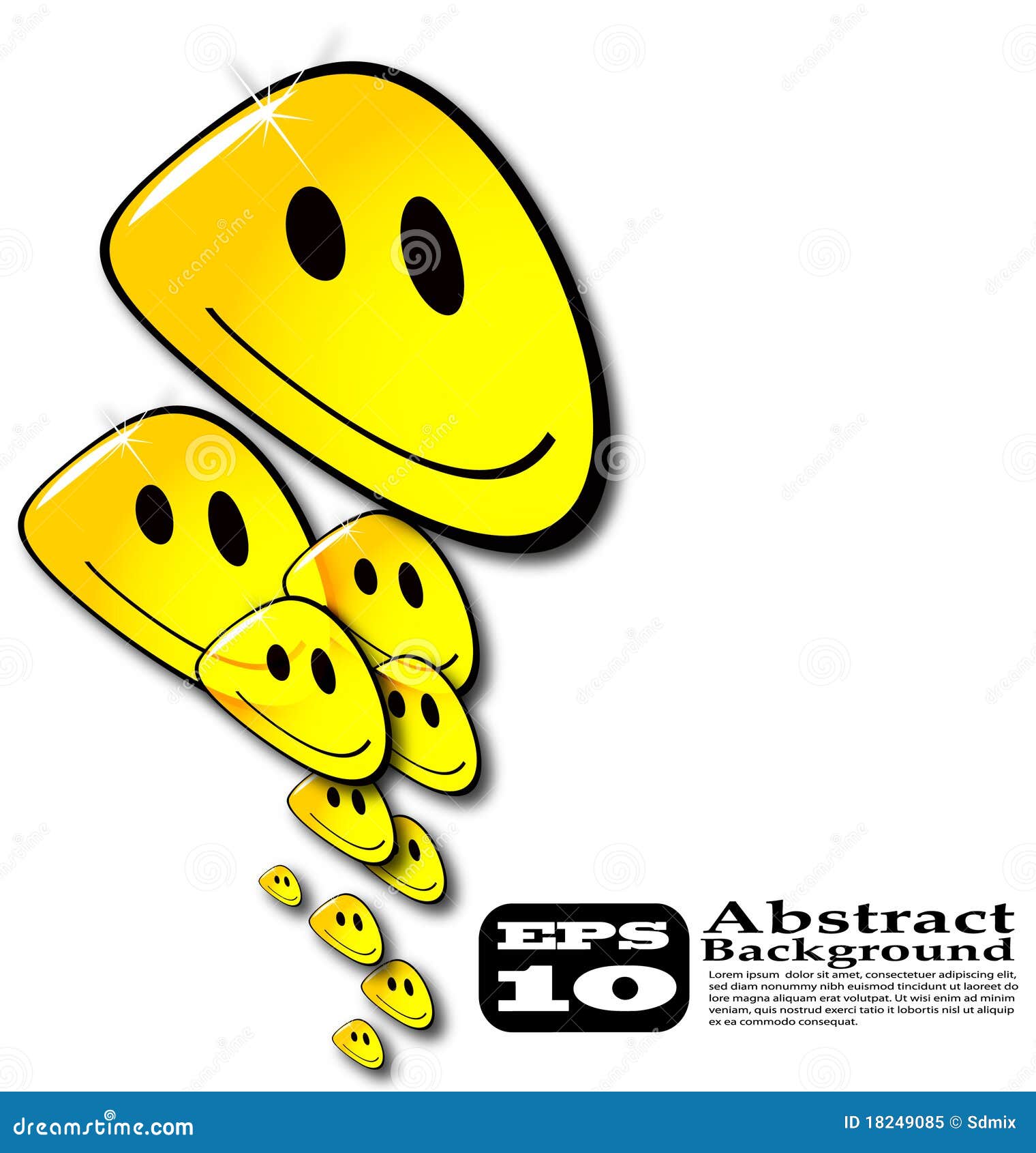 The Abstract Smile Background Stock Vector - Illustration of bright ...