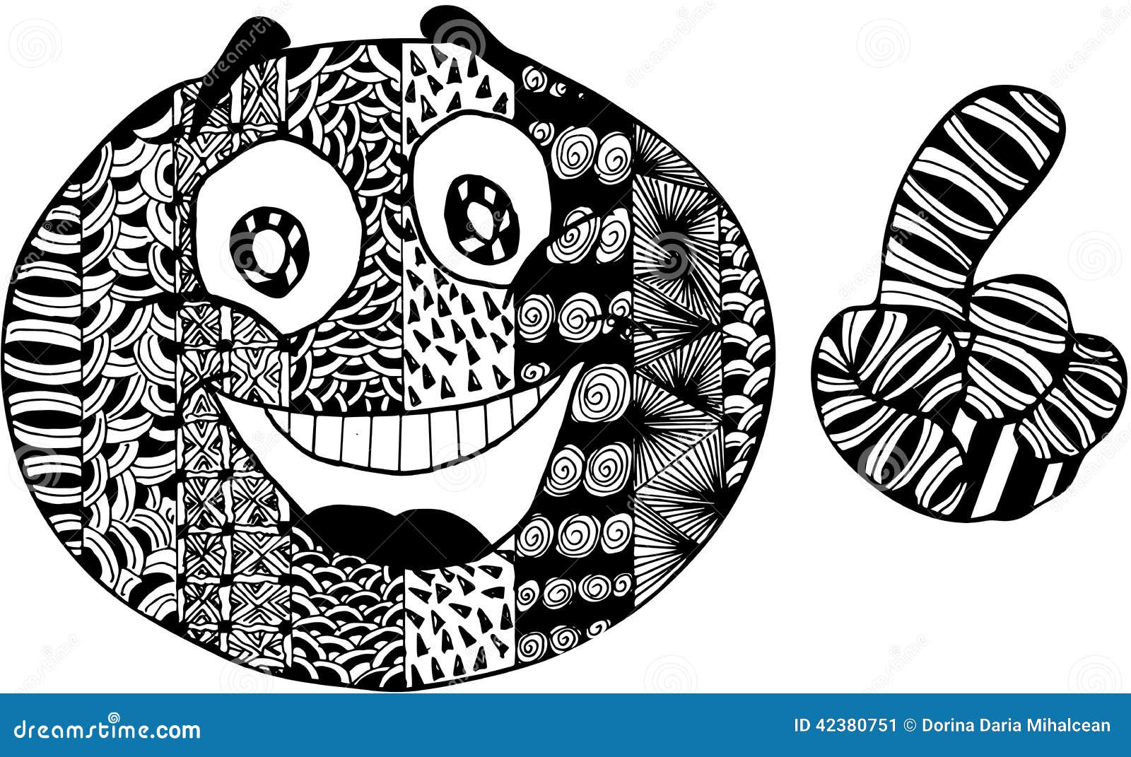 Abstract smiley stock vector. Illustration of pattern - 42380751