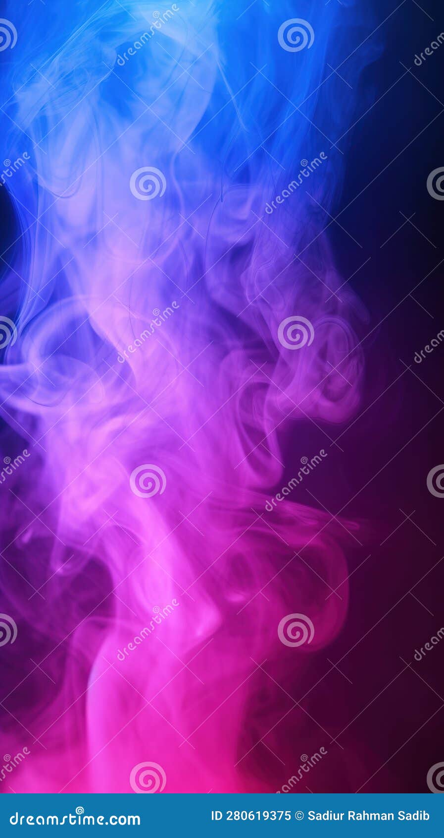 Abstract Smoke Background. Smoke in Neon Light Abstract Background ...