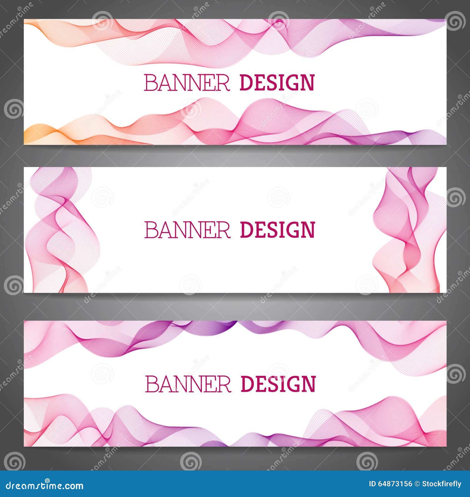 Abstract smoke banners stock vector. Illustration of graphic - 64873156