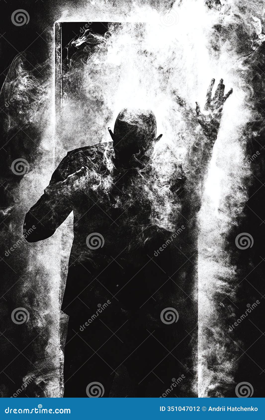 Abstract Smoke Effects for Dramatic Theatrical Posters. Stock ...