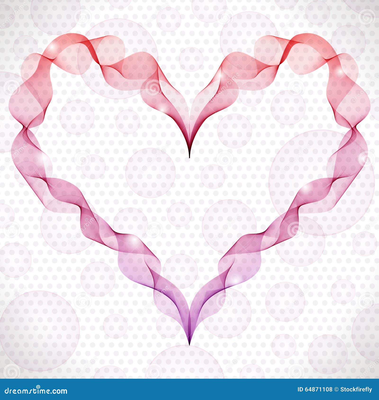 Abstract smoke heart. stock vector. Illustration of pink - 64871108