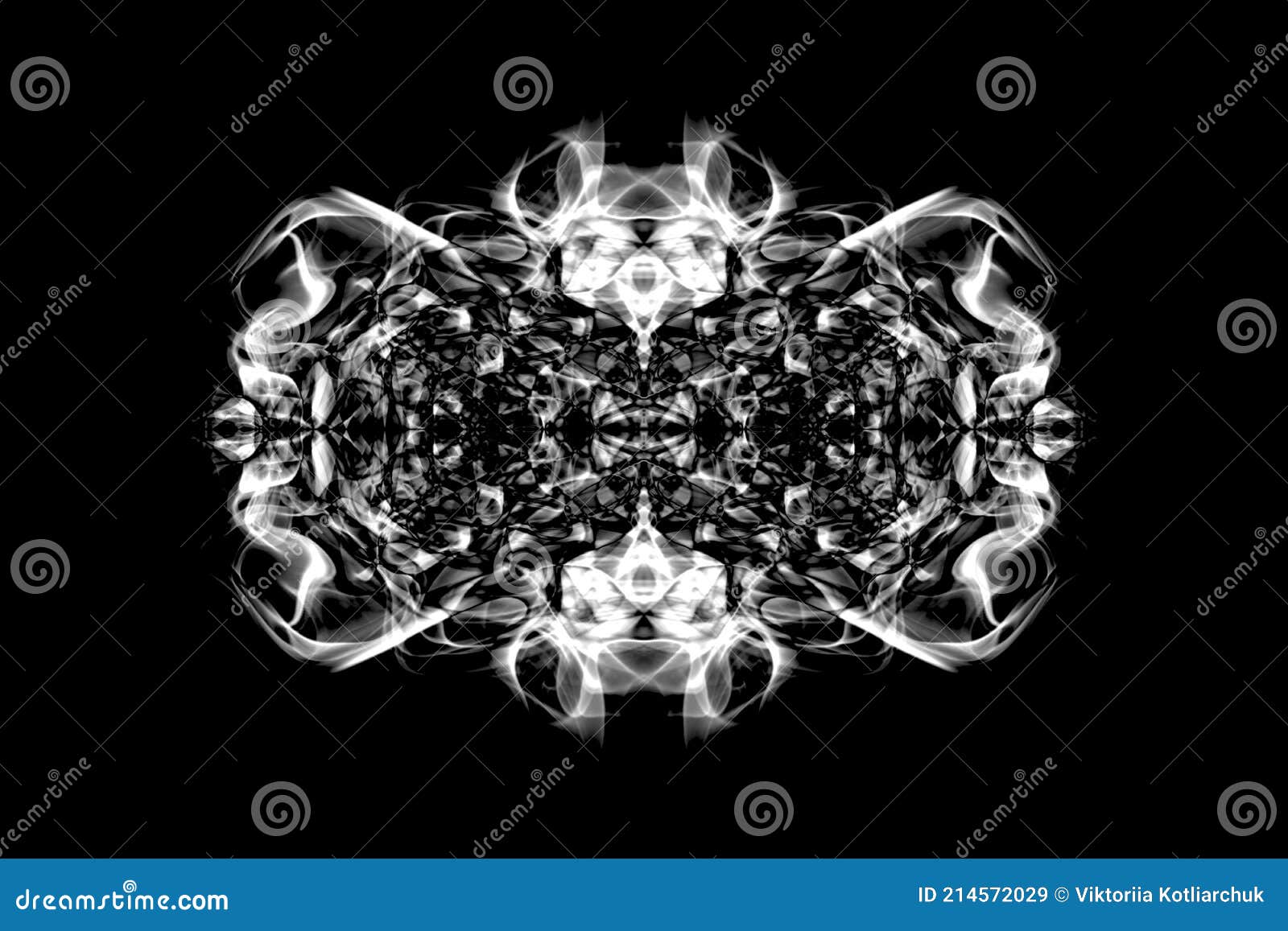 Abstract Smoke Pattern Black and White Stock Illustration ...