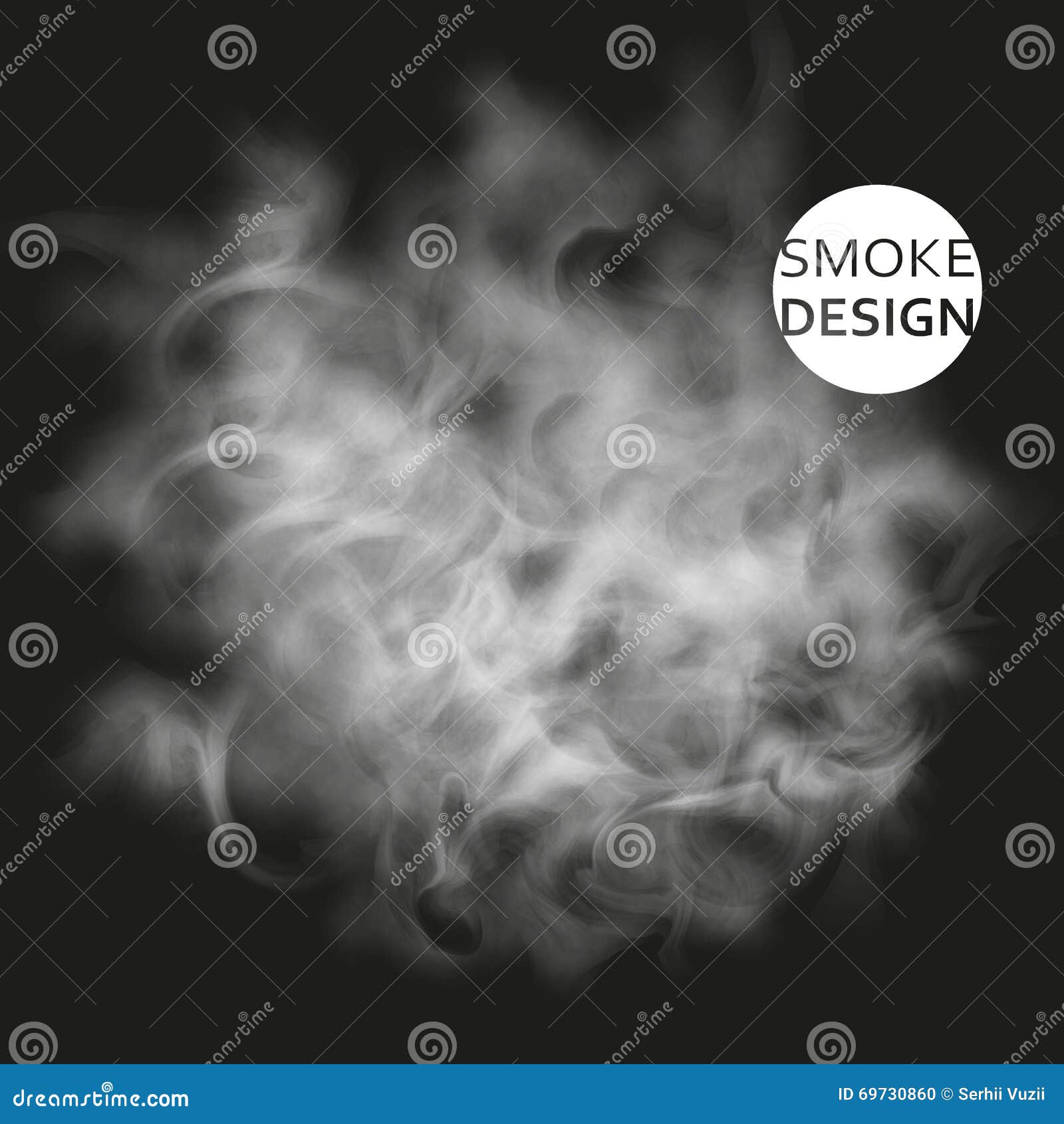 Abstract Smoke Texture Template. Stock Vector - Illustration of cloud ...