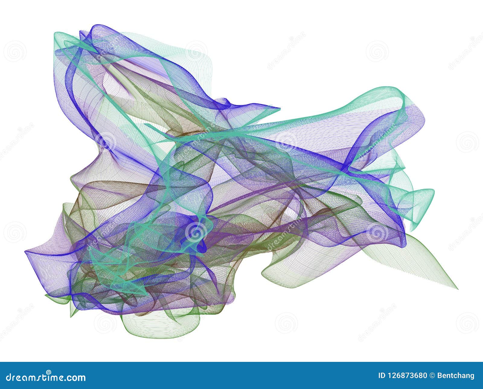 Abstract Smoky Line Art Illustrations Background. Surface, Generative ...