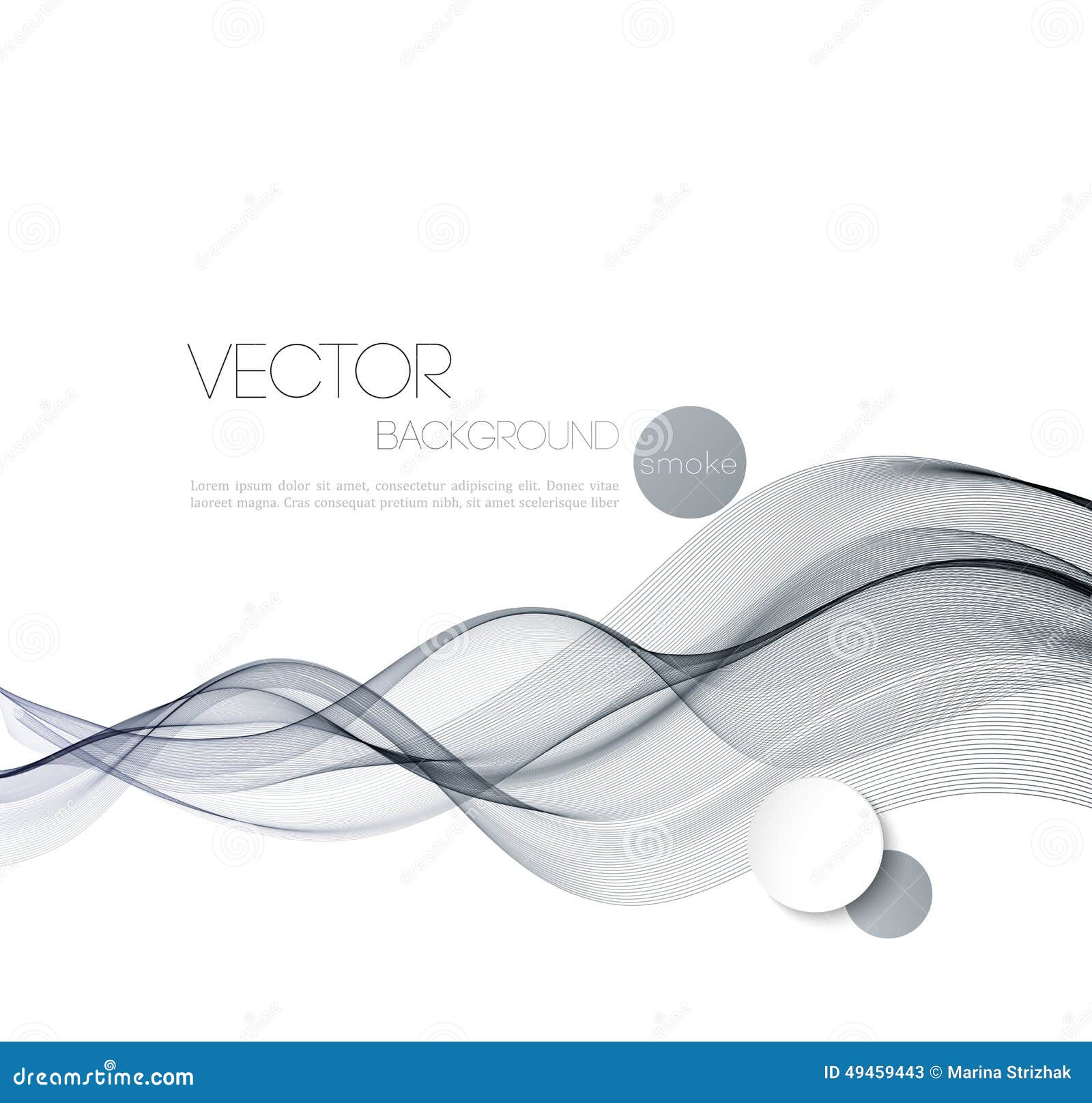 Abstract Smoky Waves Background. Template Stock Vector - Illustration ...