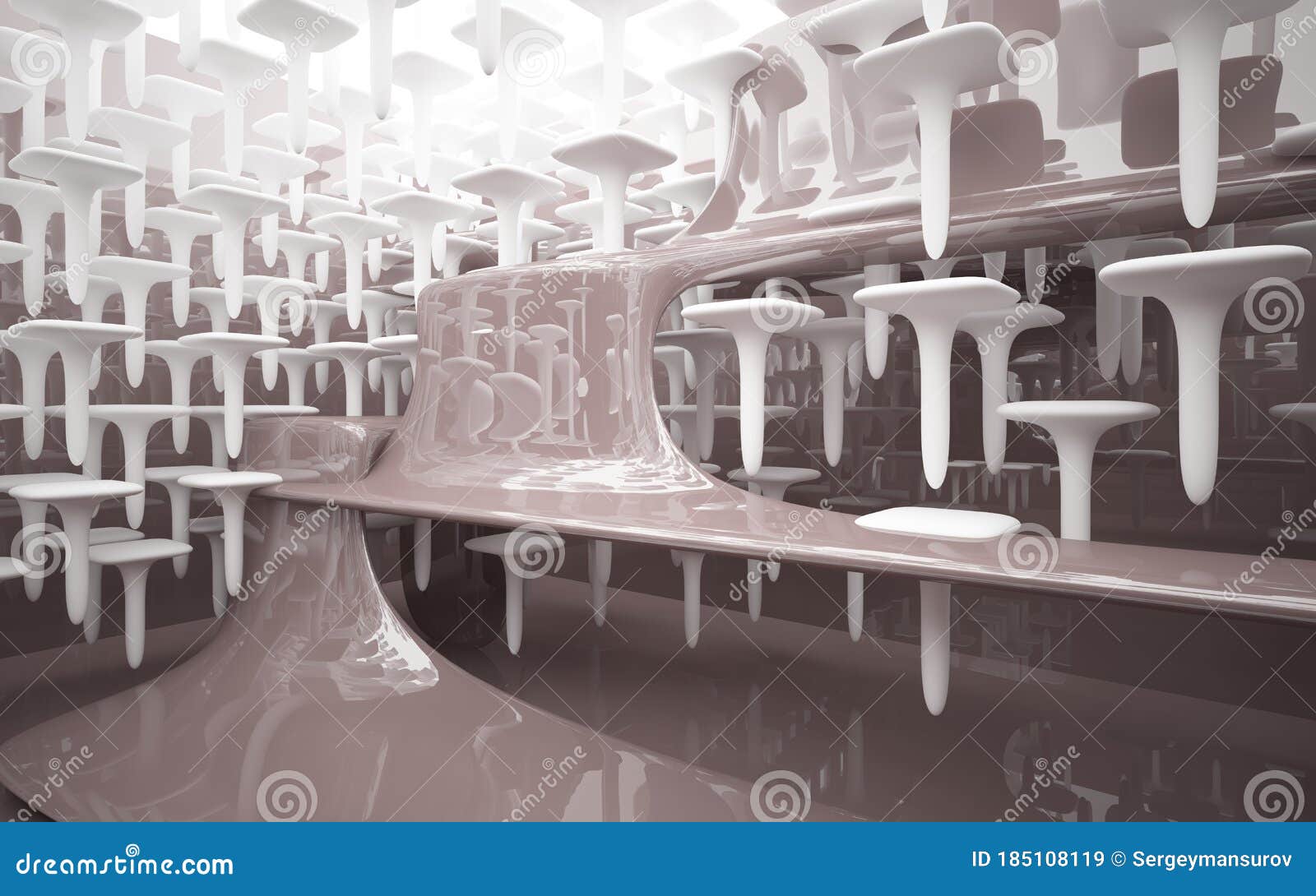 Abstract Architectural Concrete Interior of a Minimalist House with ...