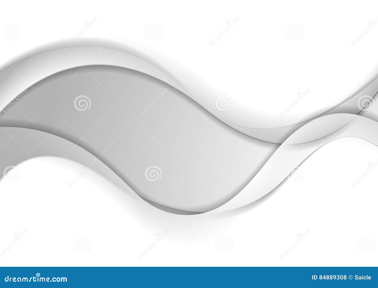 Abstract Smooth Blurred Grey Waves Background Stock Vector ...