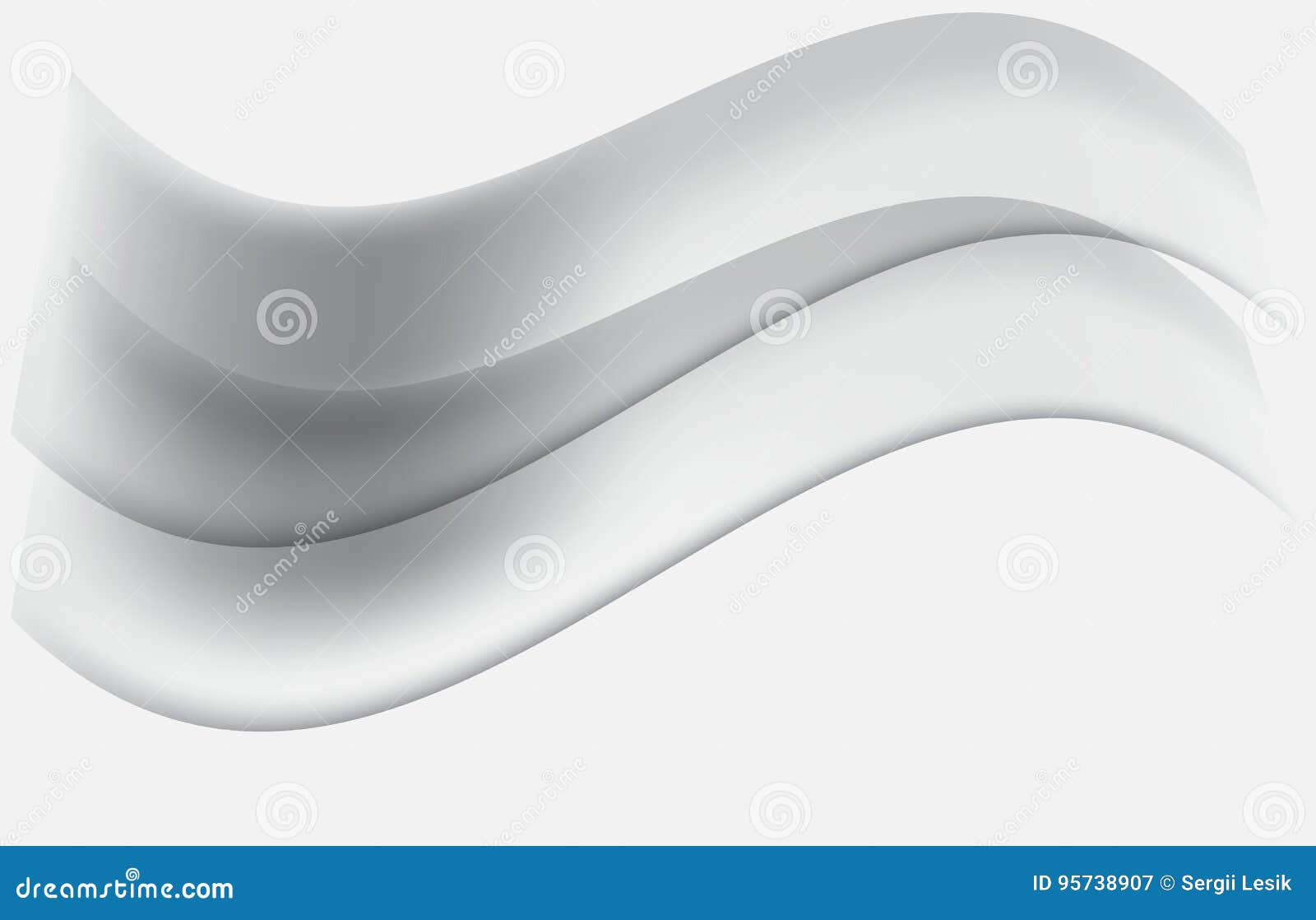 Abstract Smooth Blurred Grey Waves Background. Stock Vector ...