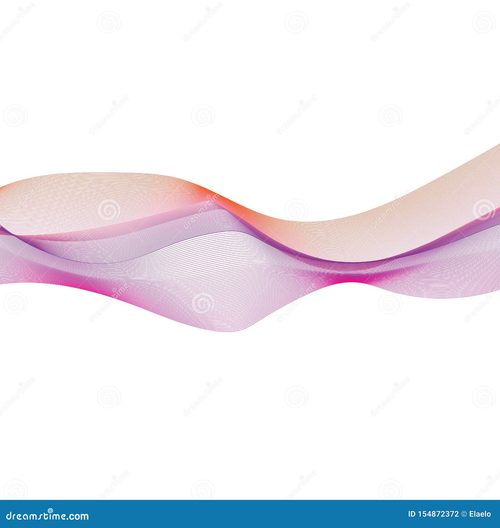Abstract Smooth Color Wave Flow Stock Vector - Illustration of vector ...
