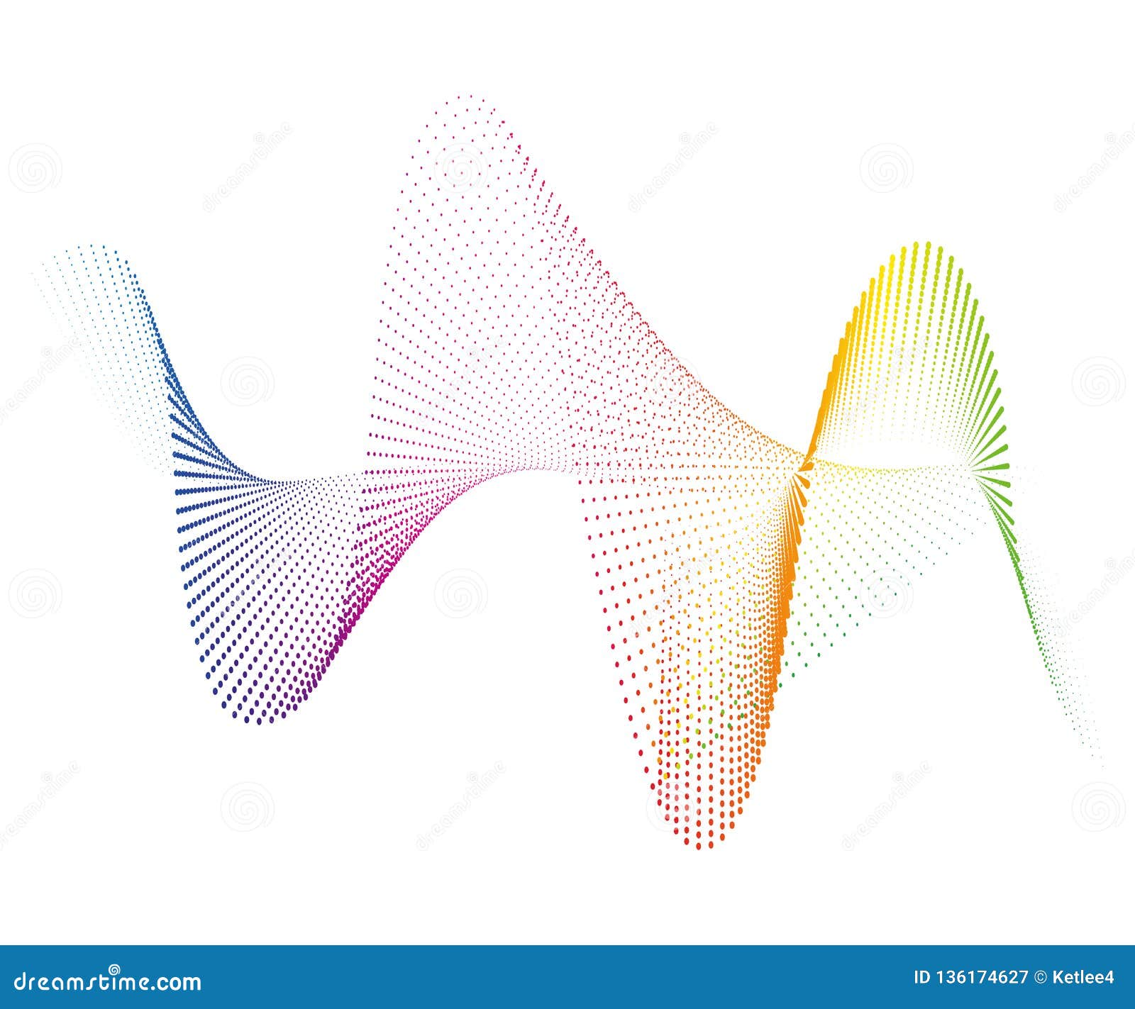 Rainbow Soundwave With Black Background Stock Image | CartoonDealer.com ...