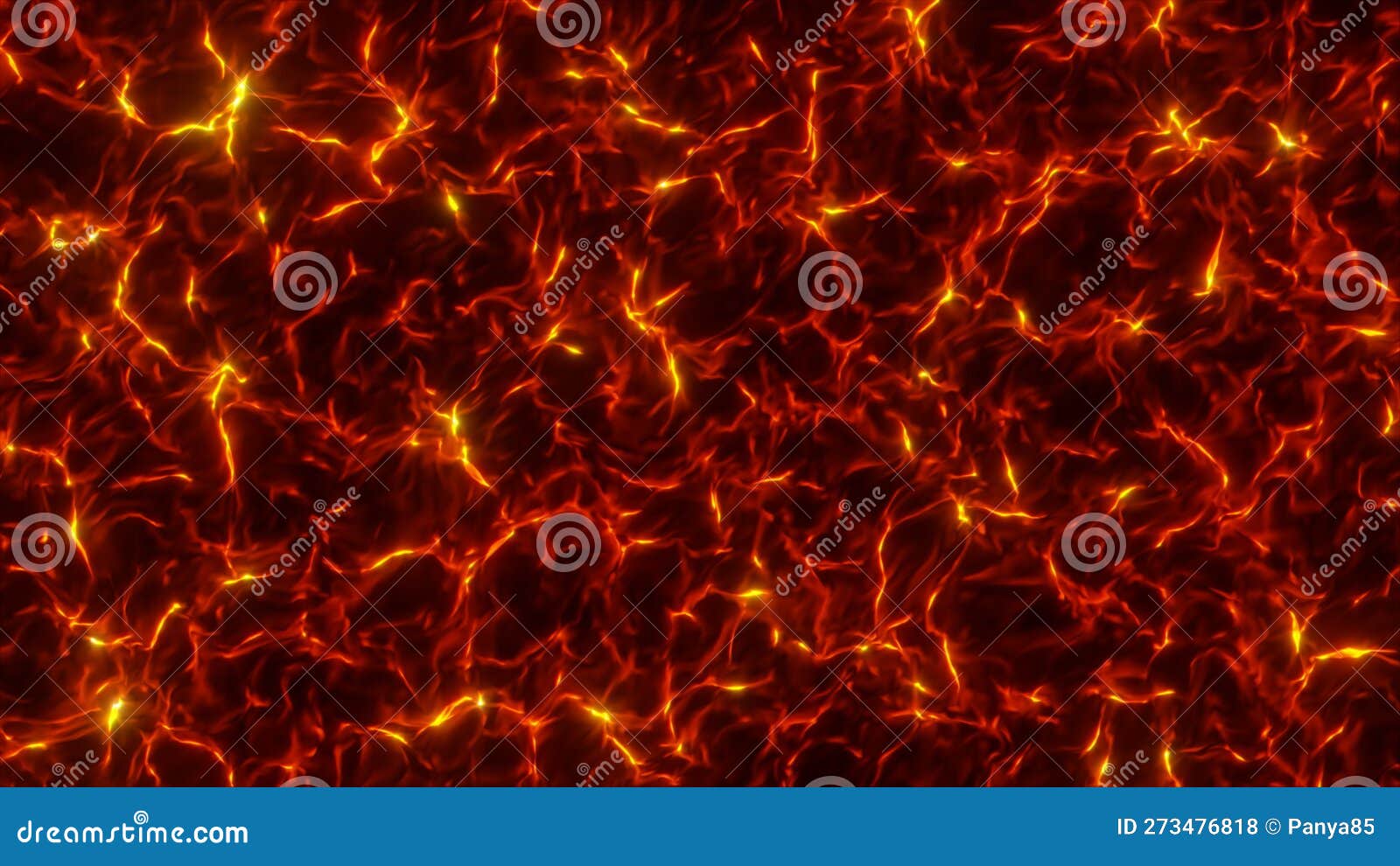 Abstract Smooth Fractal Waves Background. Fire Like Stock Illustration ...