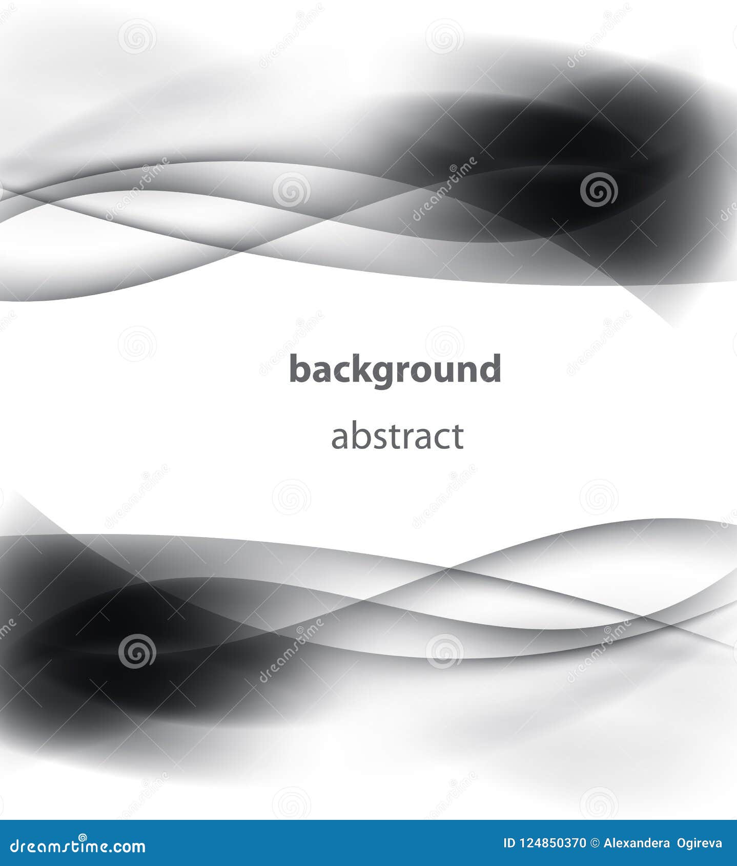 Abstract Smooth Gray Wave Vector. Vector Illustration. Stock Vector ...