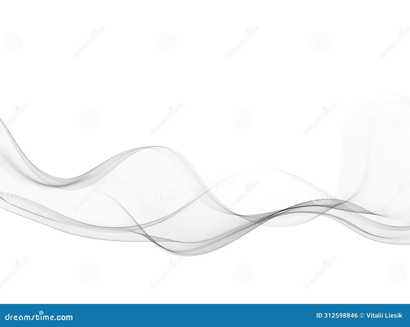 Abstract Smooth Gray Wavy Flow of Lines, Abstract Gray Wave ...