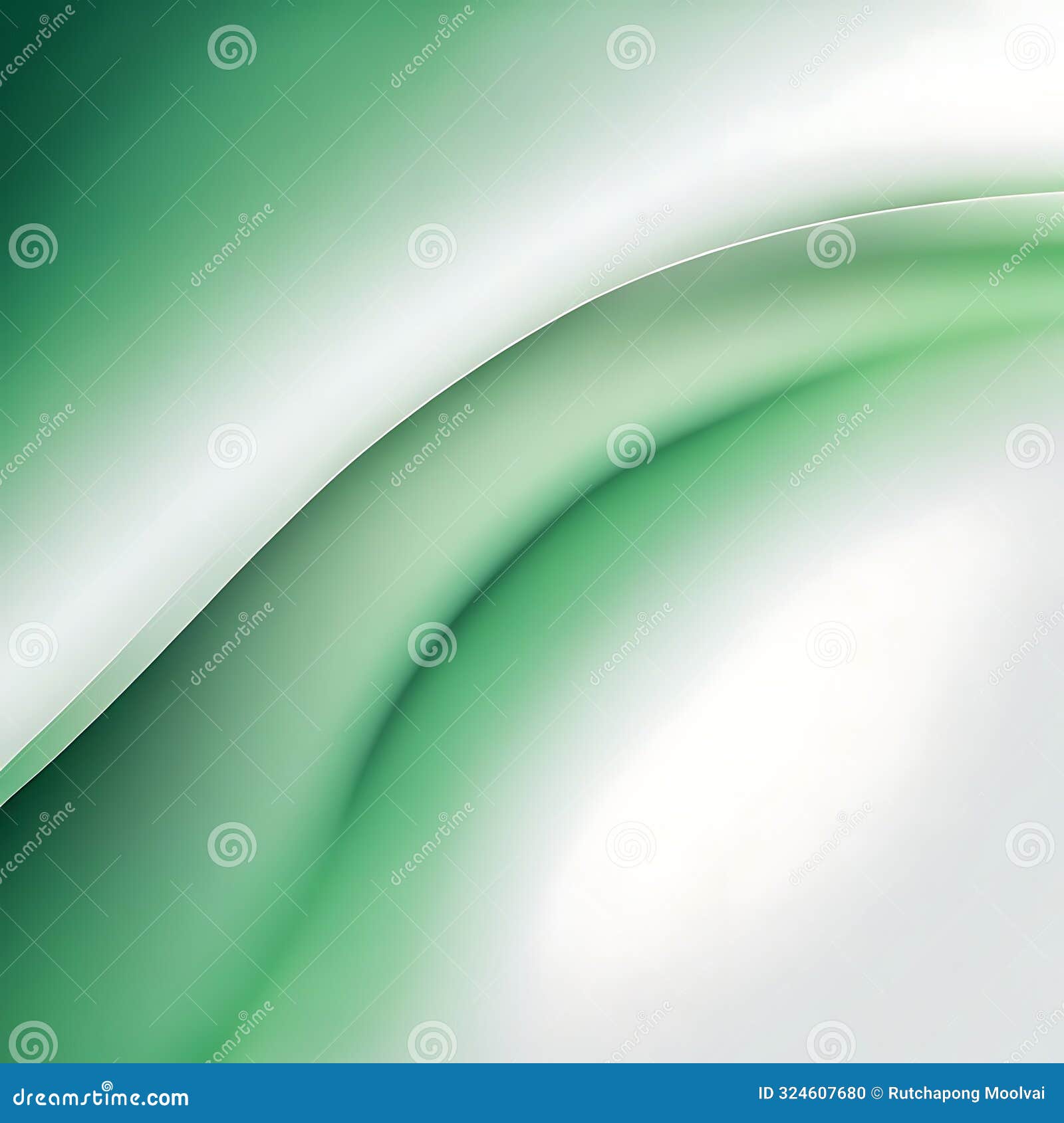 Abstract Smooth Green, White Gradient Background And Texture. Green ...