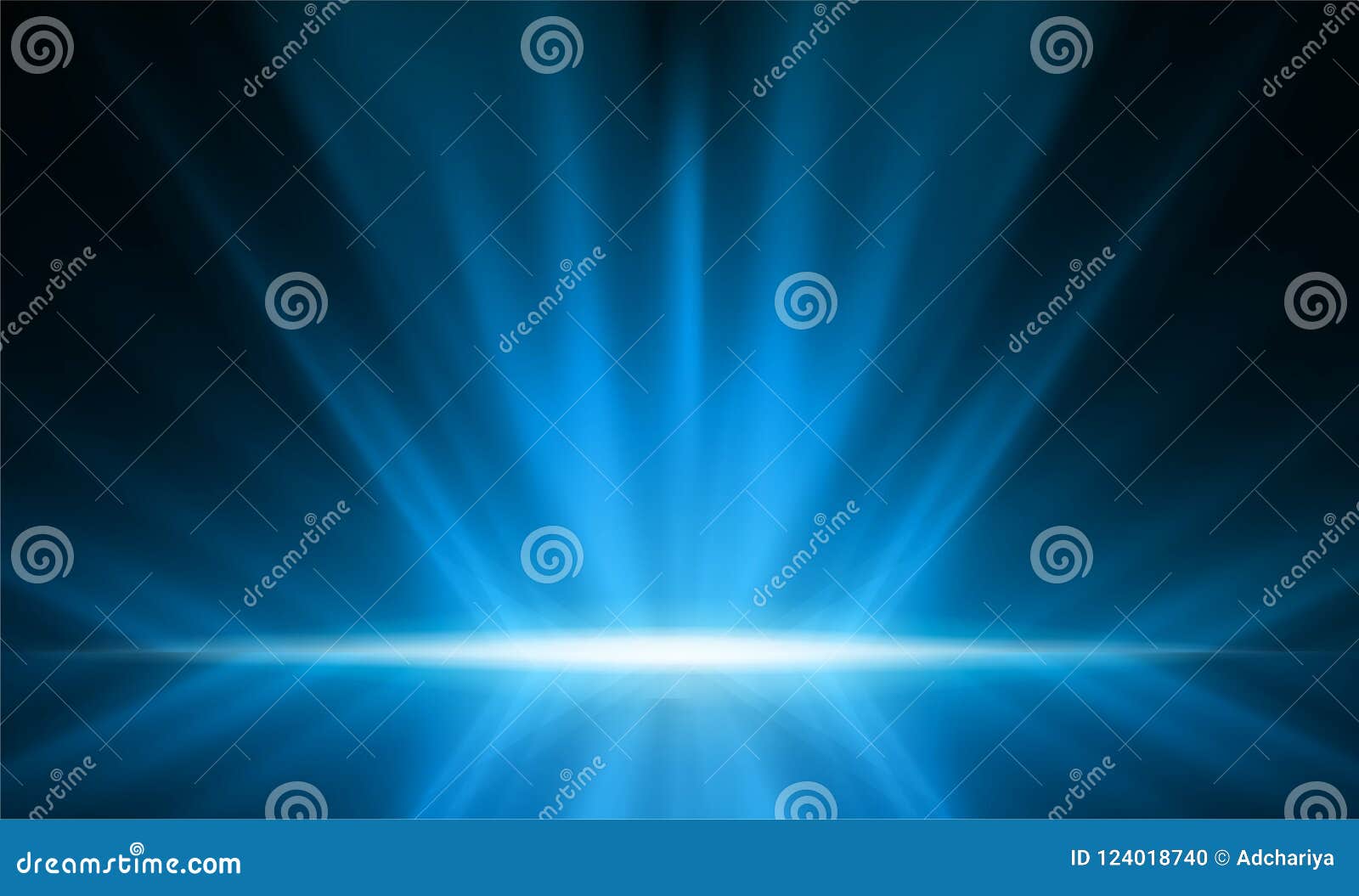 Abstract Smooth Light Blue Perspective Background. Vector Illustration ...