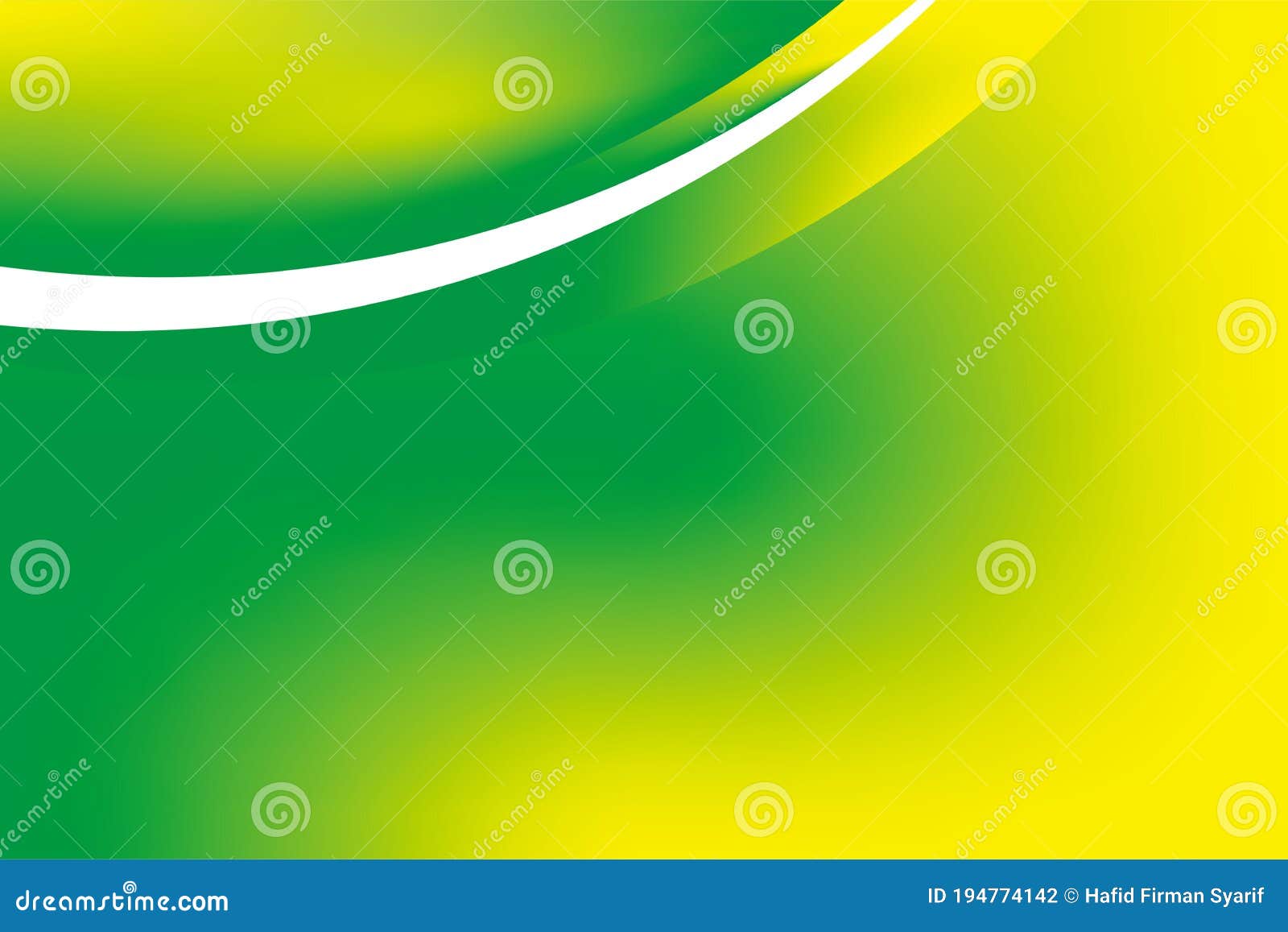 Abstract Smooth Natural Green Yellow Background Design Template Vector ...