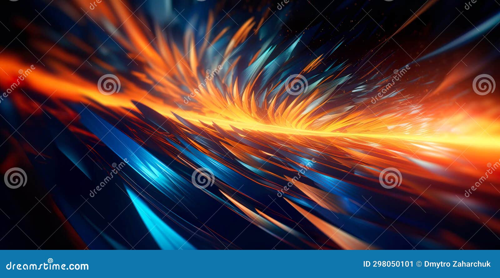 Abstract Smooth and Purposeful Movements of Dynamic Waves. Stock ...