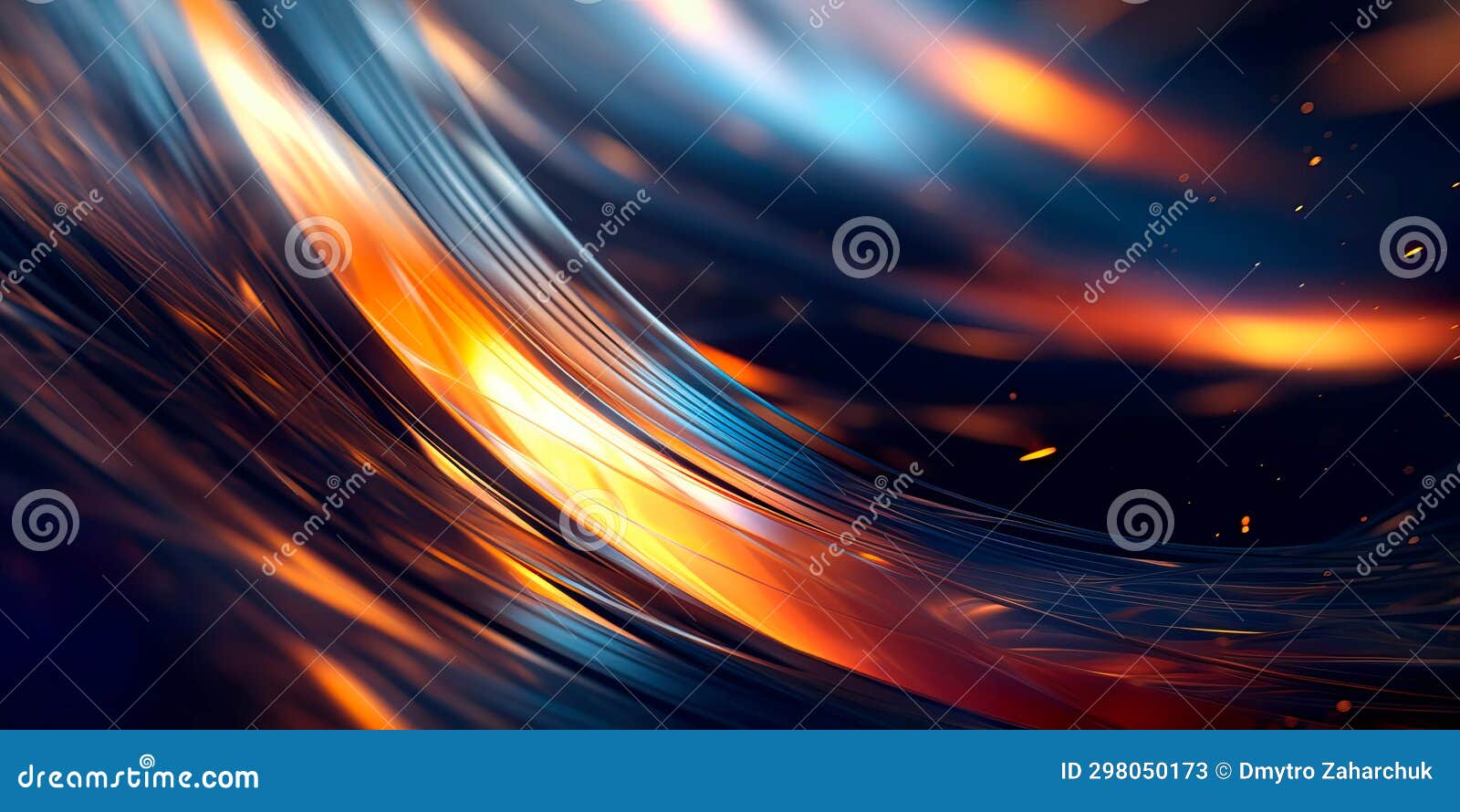 Abstract Smooth and Purposeful Movements of Dynamic Waves. Stock ...