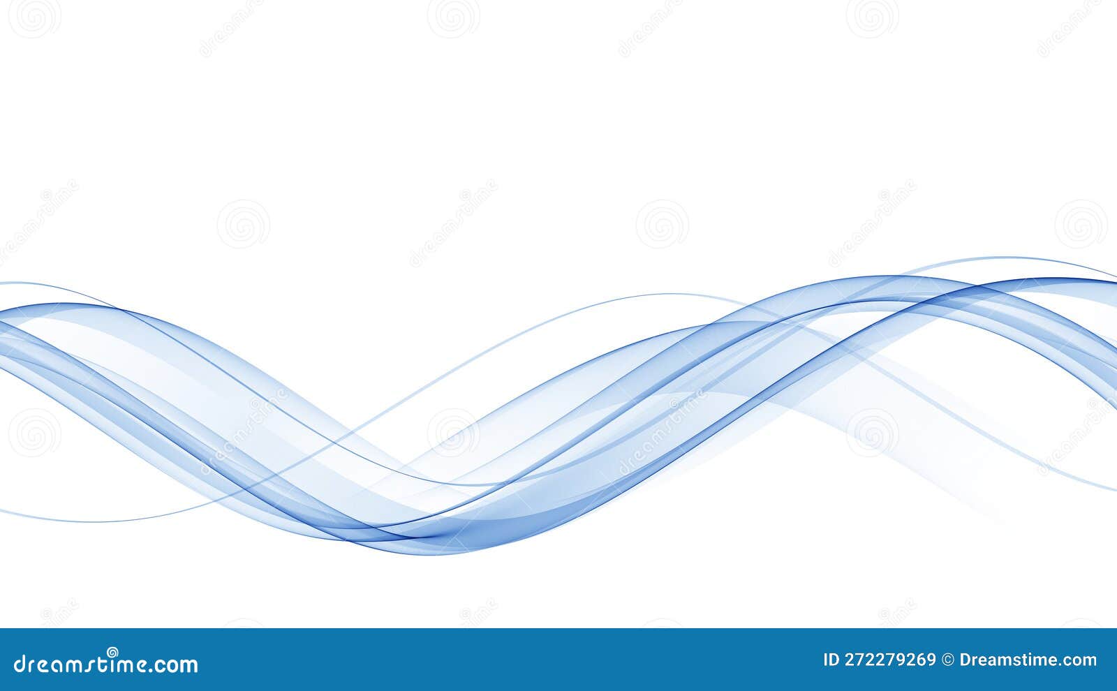 Abstract, Smooth, Transparent, Blue, Wave Design Element. Blue Wave ...
