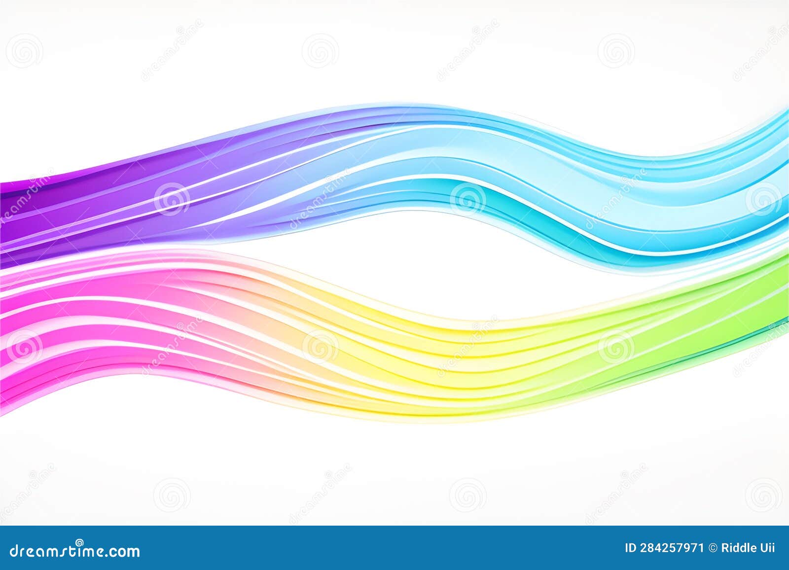 Abstract Smooth Wave on White Background. Vector Illustration Stock ...