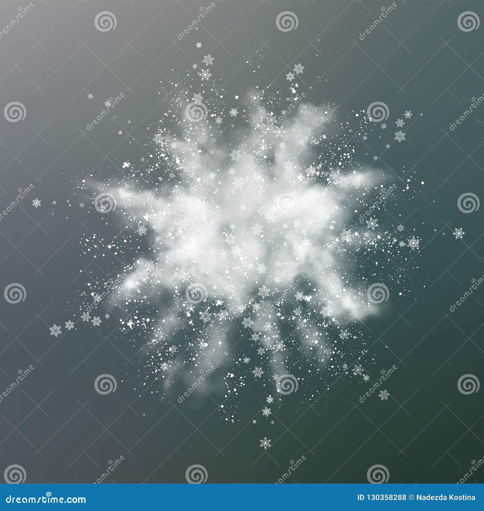 Abstract Snow Explosion stock vector. Illustration of light - 130358288