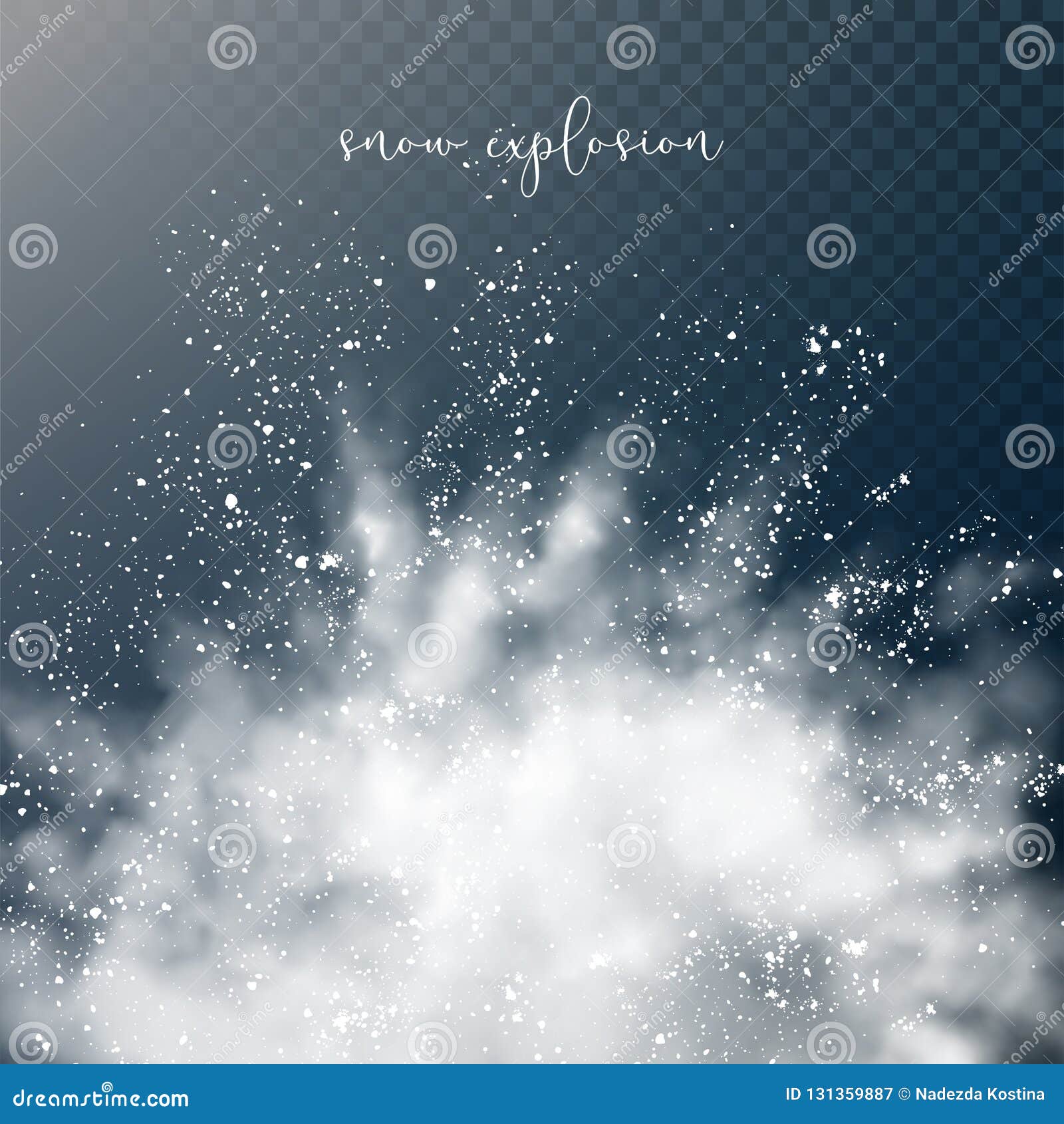 Abstract Snow Explosion stock vector. Illustration of blue - 131359887