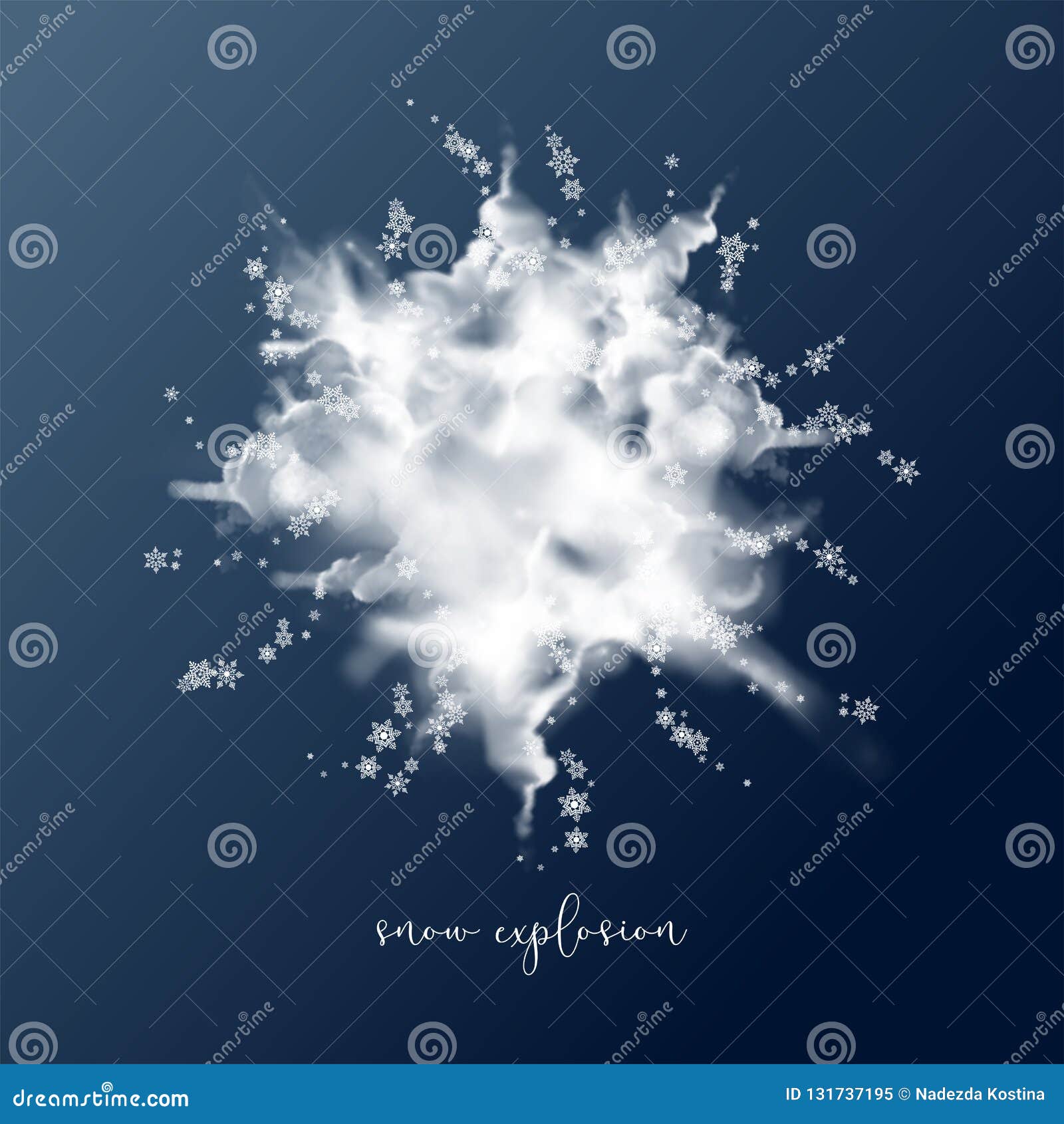 Abstract Snow Explosion stock vector. Illustration of design - 131737195